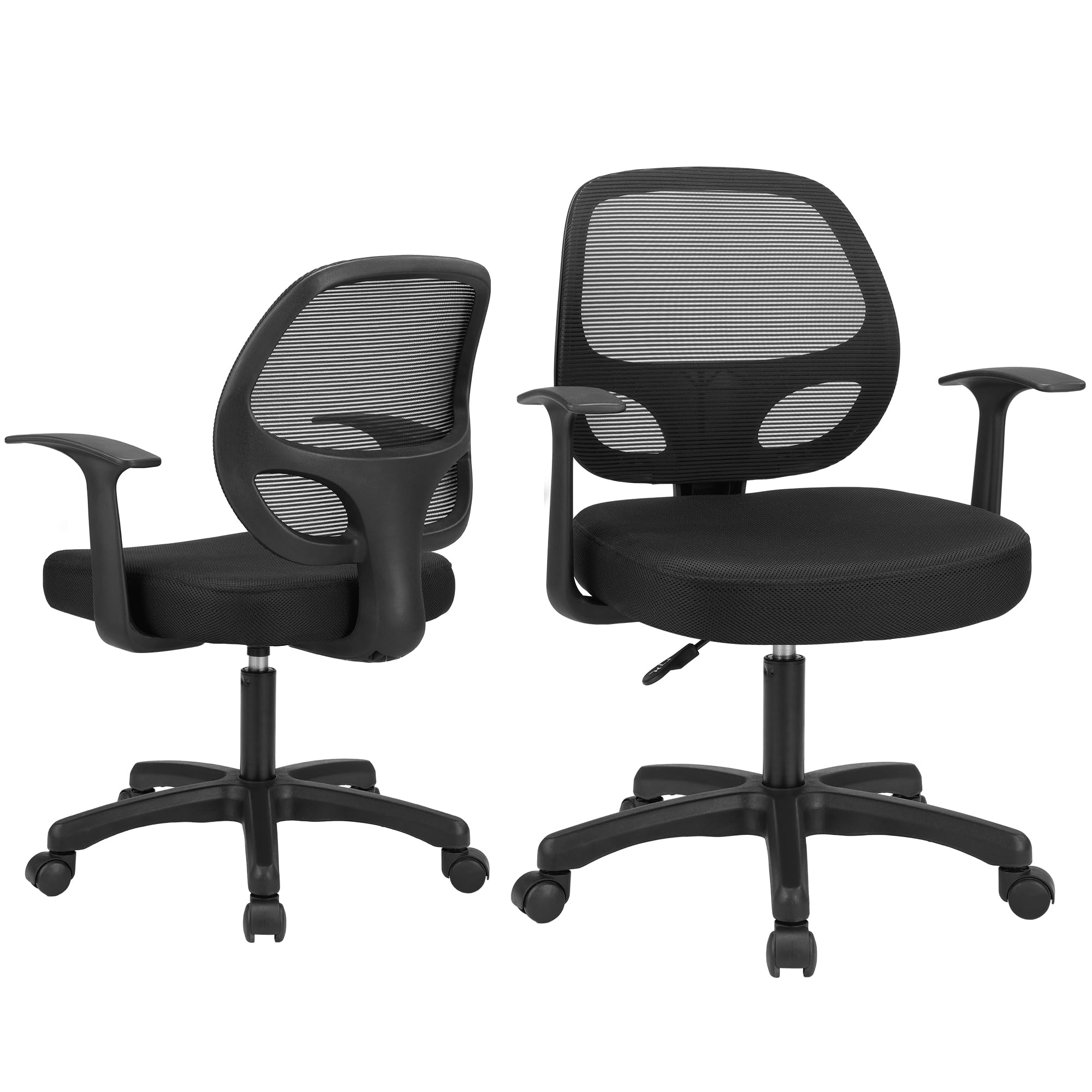 Amazon.com: PrimeZone Mid-Back Small Office Chair - Adjustable ...