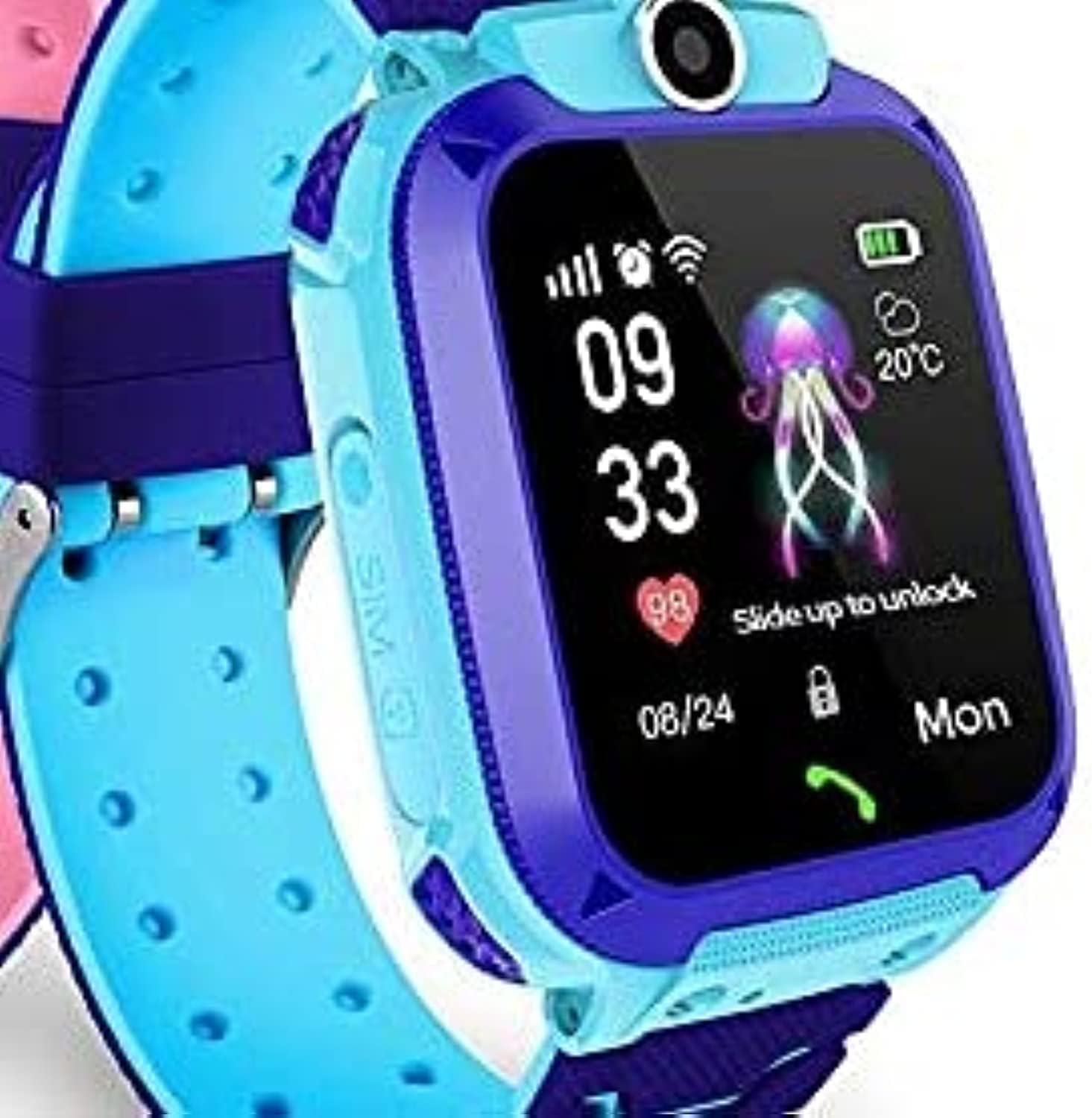 Model Q12 GPS Smartwatch for iOS Android, Kids (Blue): Buy Online at ...