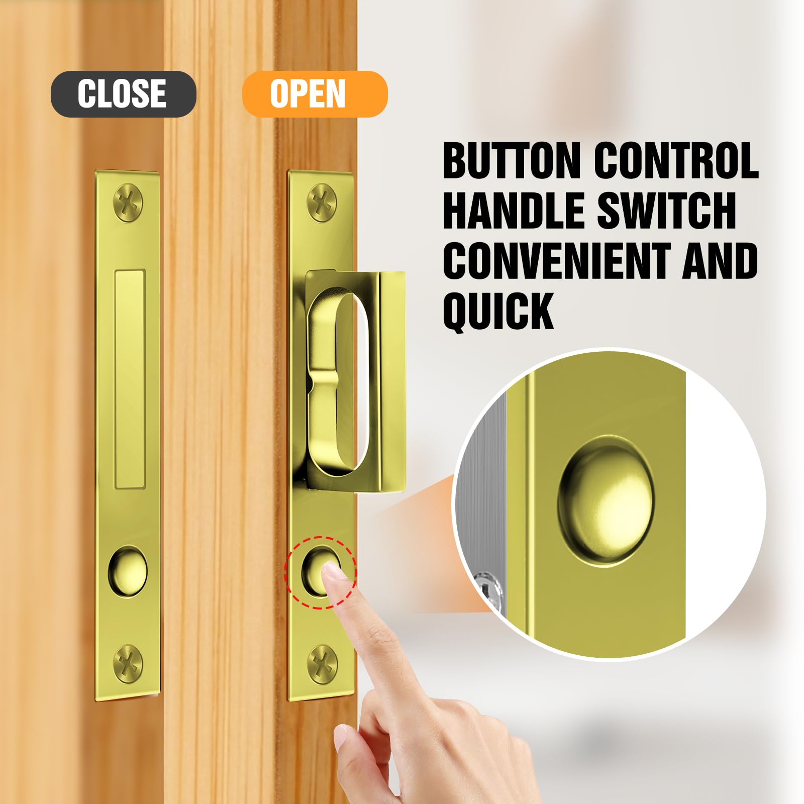 Snapklik.com : Lipshome Pocket Door Edge Pull - Hidden Handle, Pocket ...