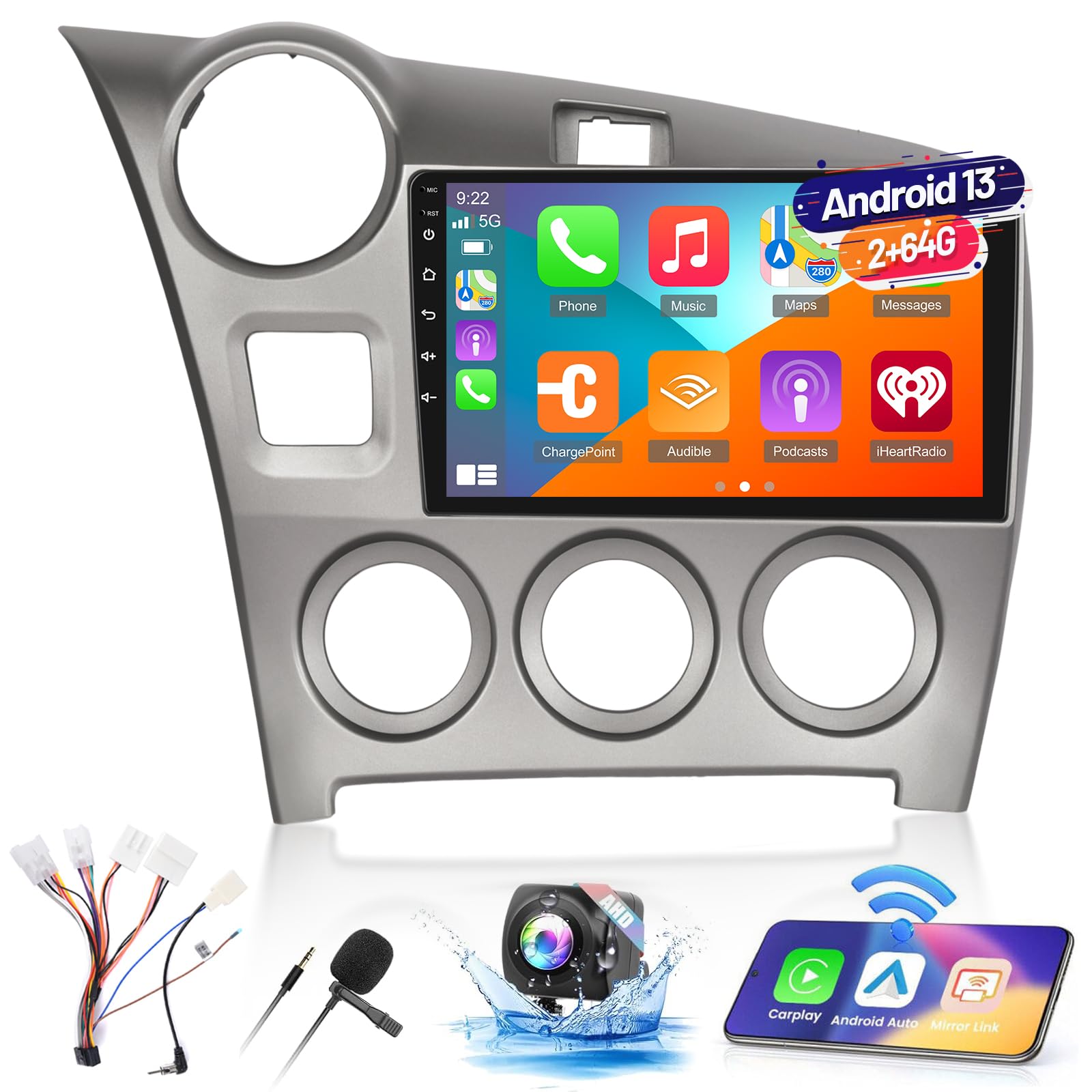 Amazon.com: [2G+64G] for Toyota Matrix Radio 2009-2014, Android Matrix ...