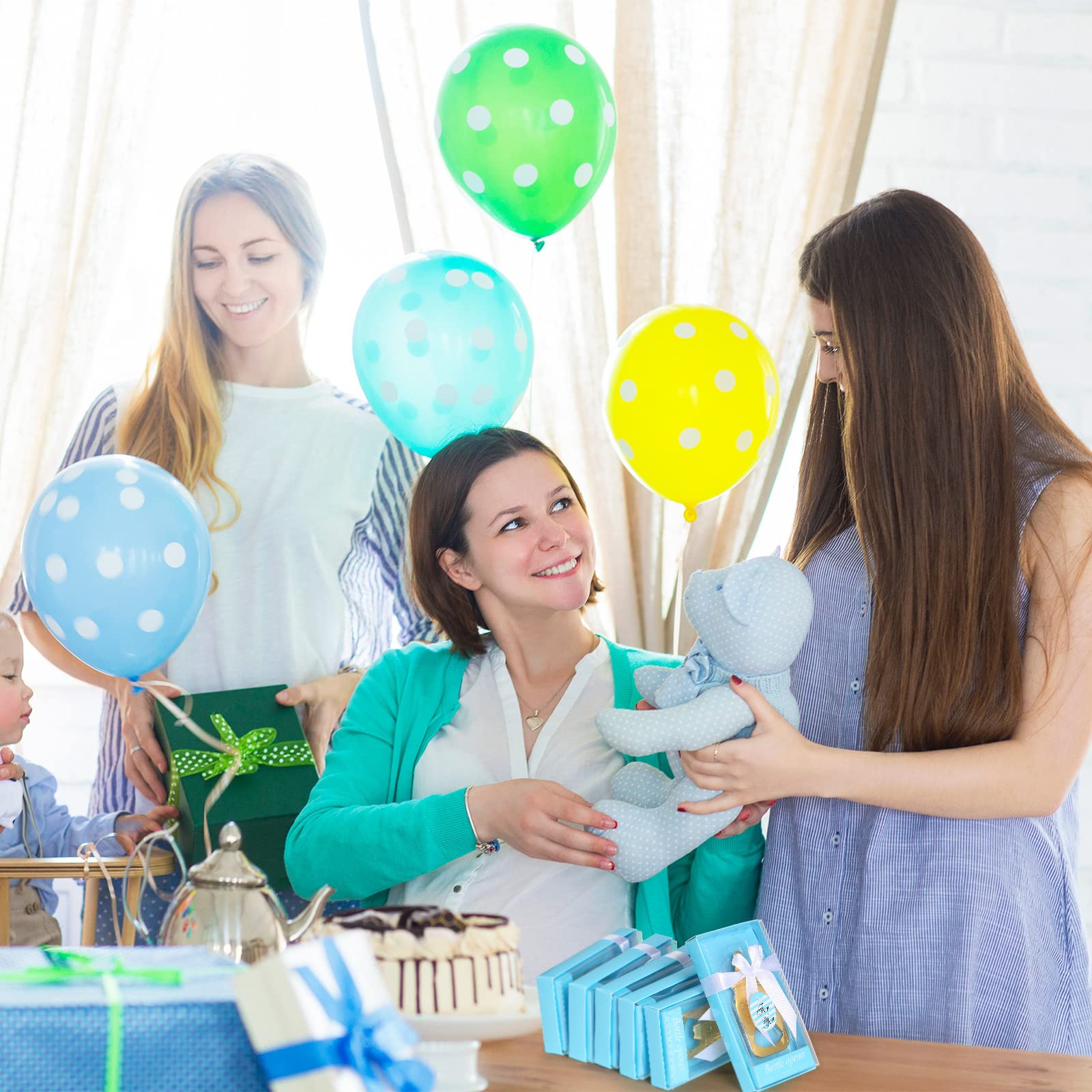 30 Pieces Baby Shower Bottle Opener Party Favor for Guest Popping Baby ...