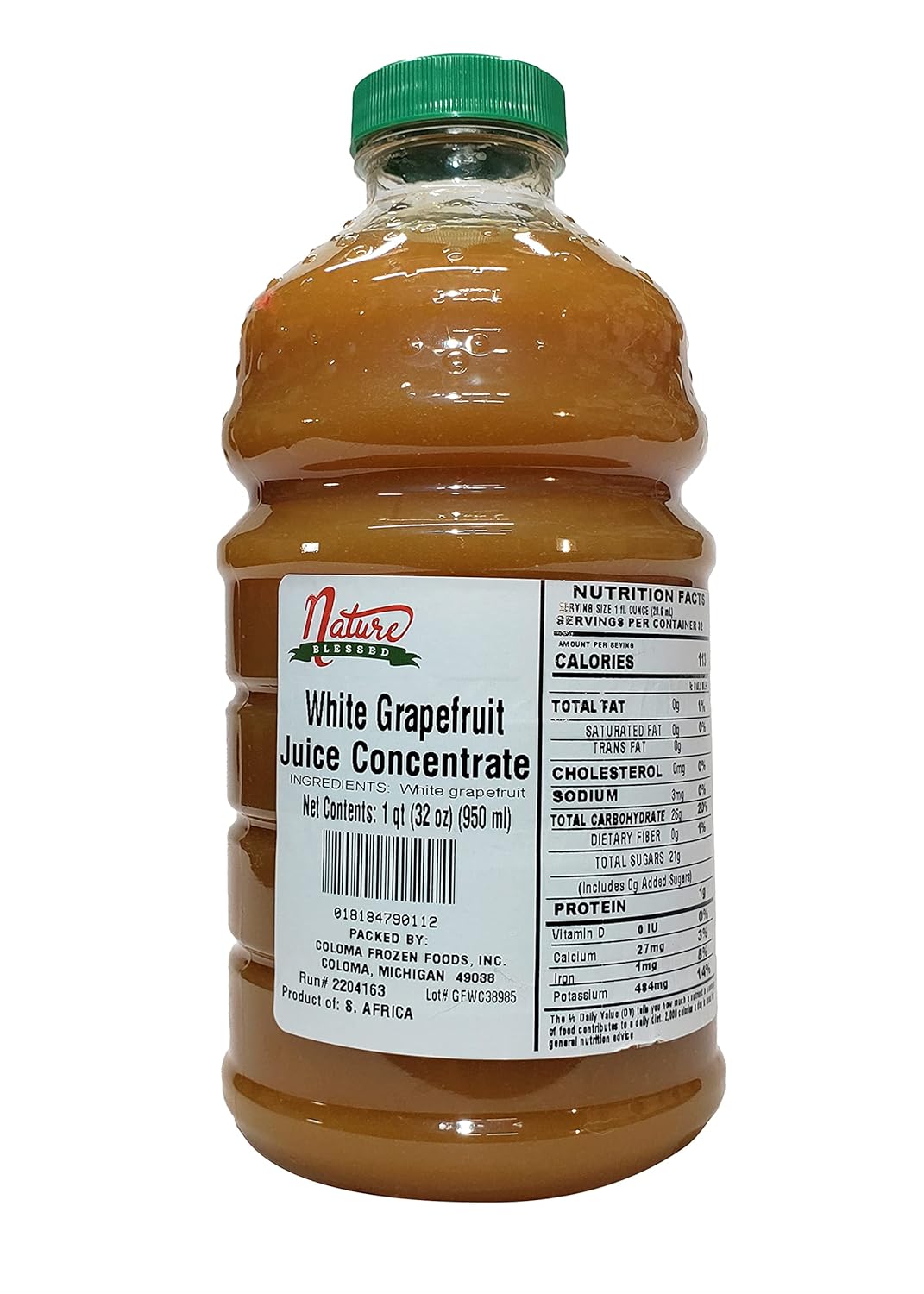 Amazon.com : Nature Blessed 100% Pure White Grapefruit Fruit Juice ...
