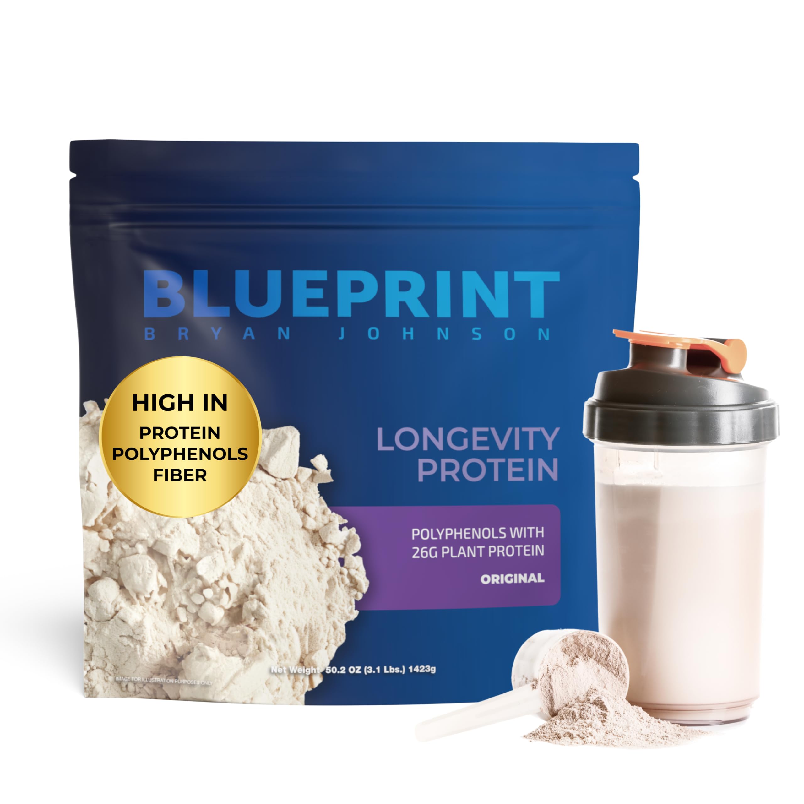 Buy Blueprint by Bryan Johnson Longevity Protein (Original) Online at ...