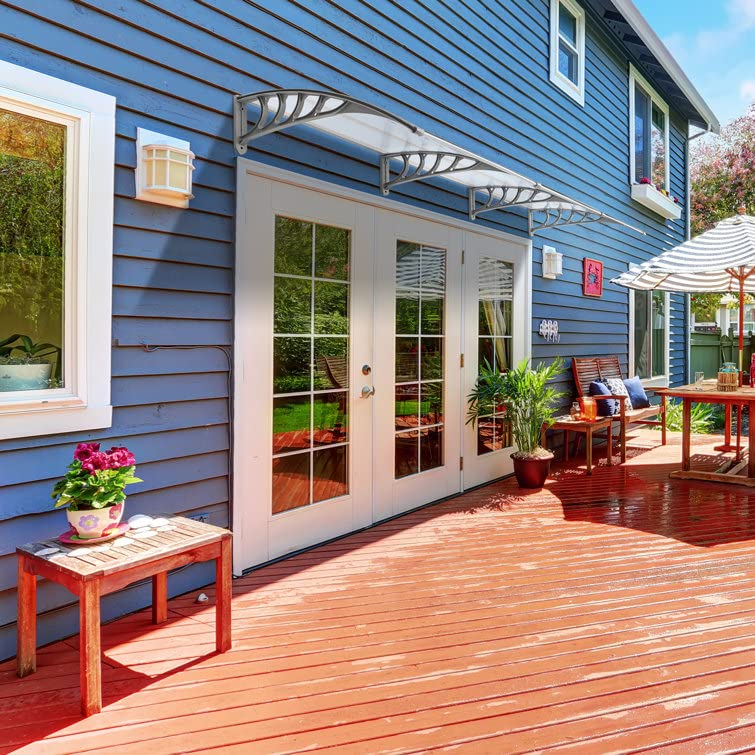 Wood Door Awnings For Home Brookline Door Awning