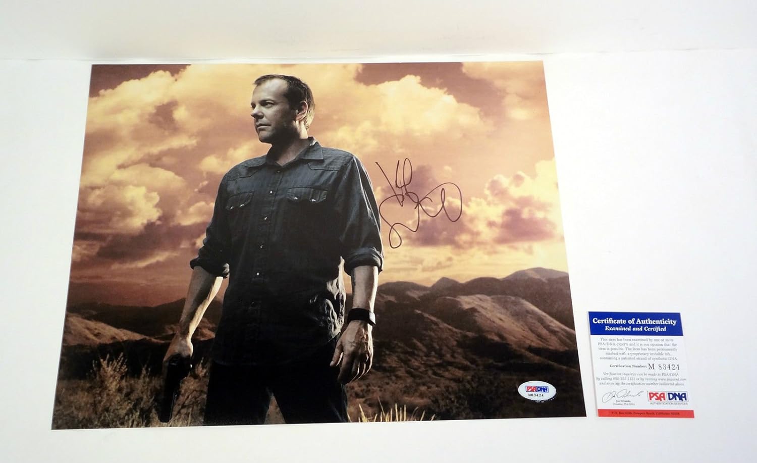 Kiefer Sutherland Signed Autograph 11x14 Photo PSA/DNA COA #4 at Amazon ...