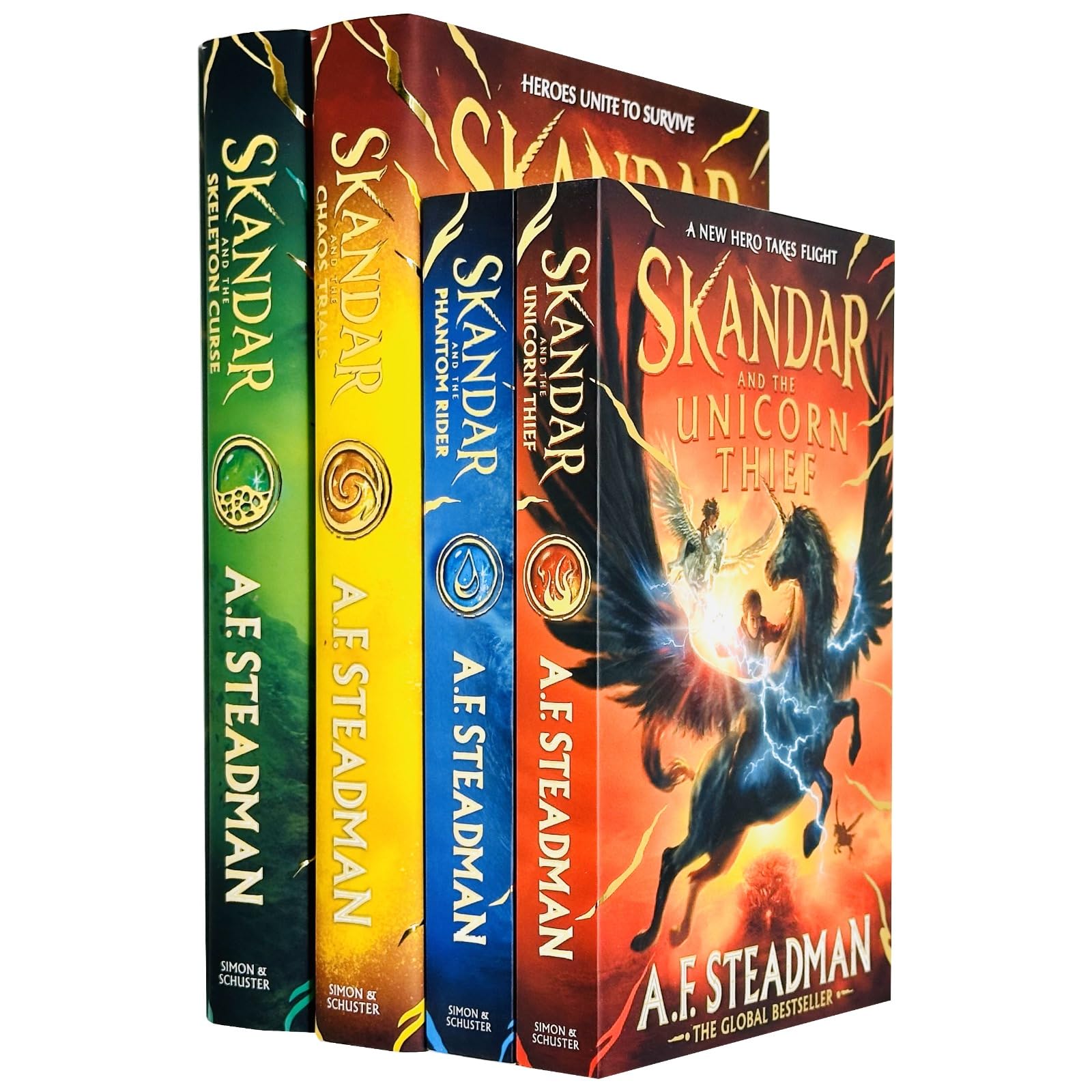 Skandar Series 4 Books Collection Set By A.F. Steadman (Skandar and the ...