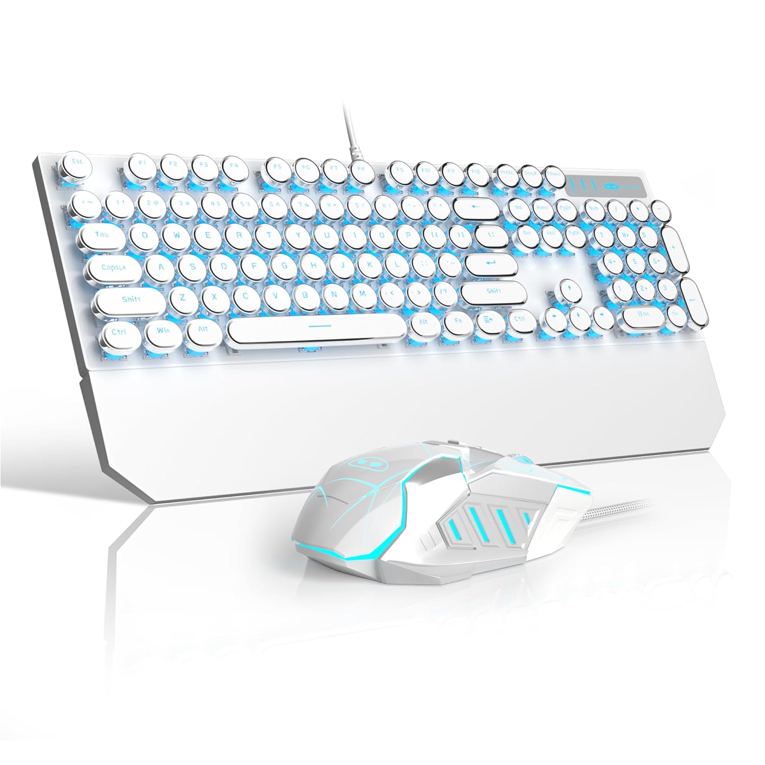 Amazon.in: Buy Retro Typewriter Keyboard and Mouse Combo, Cute White ...