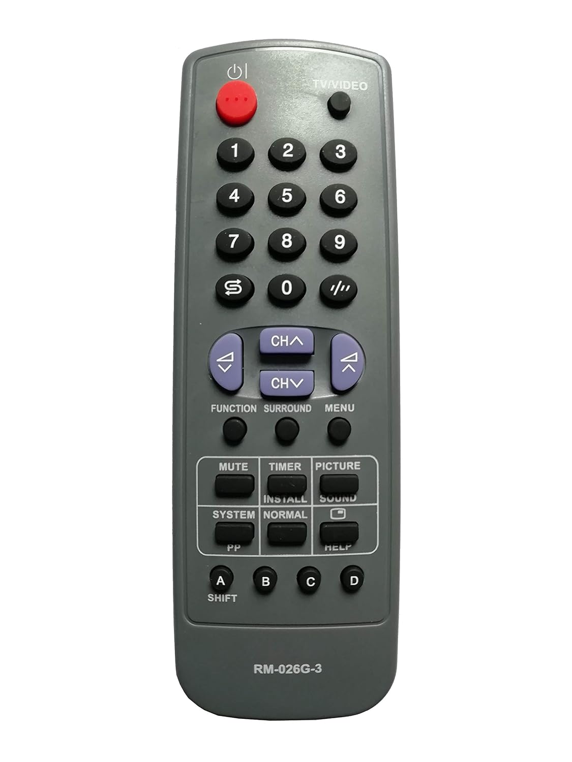 Buy LipiWorld® RM-026G-3 CRT TV Universal Remote Control (Work with All Most) Compatible for ...