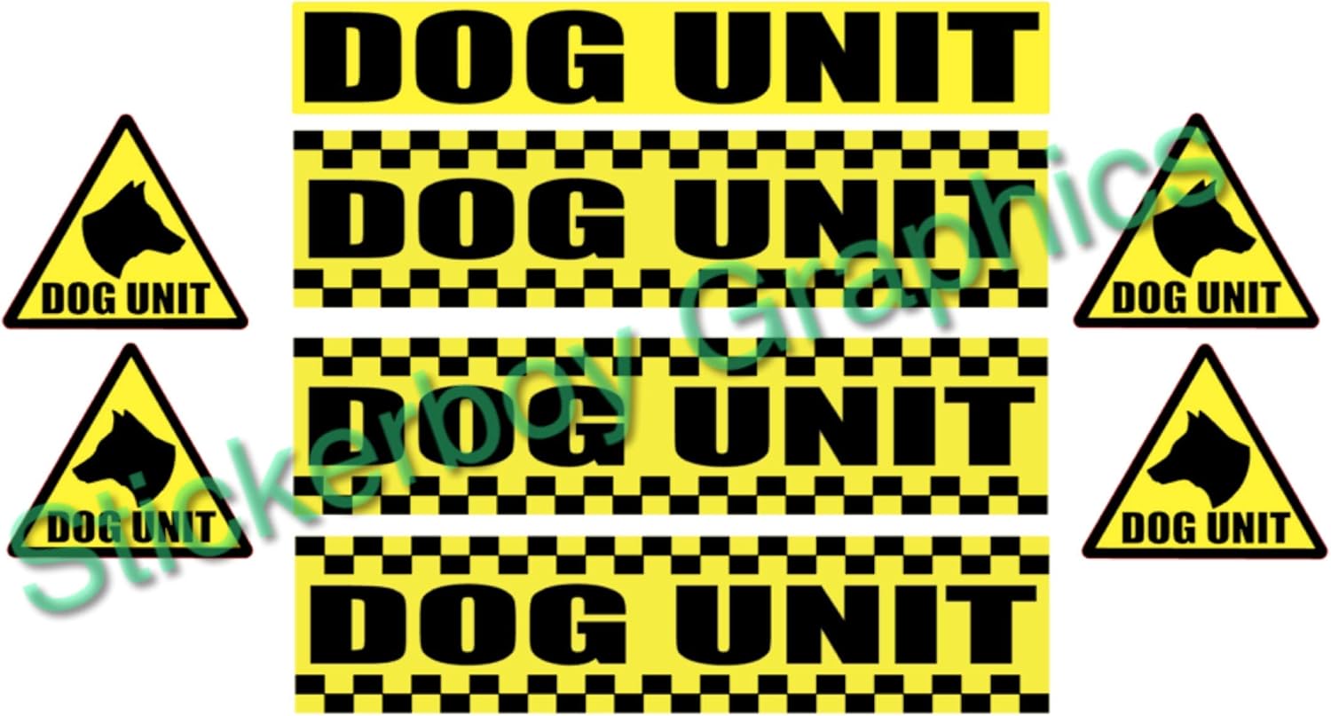 DOG UNIT Magnet Magnetic Doorman K9 Patrol Car Door SIA Magnets KIT ...