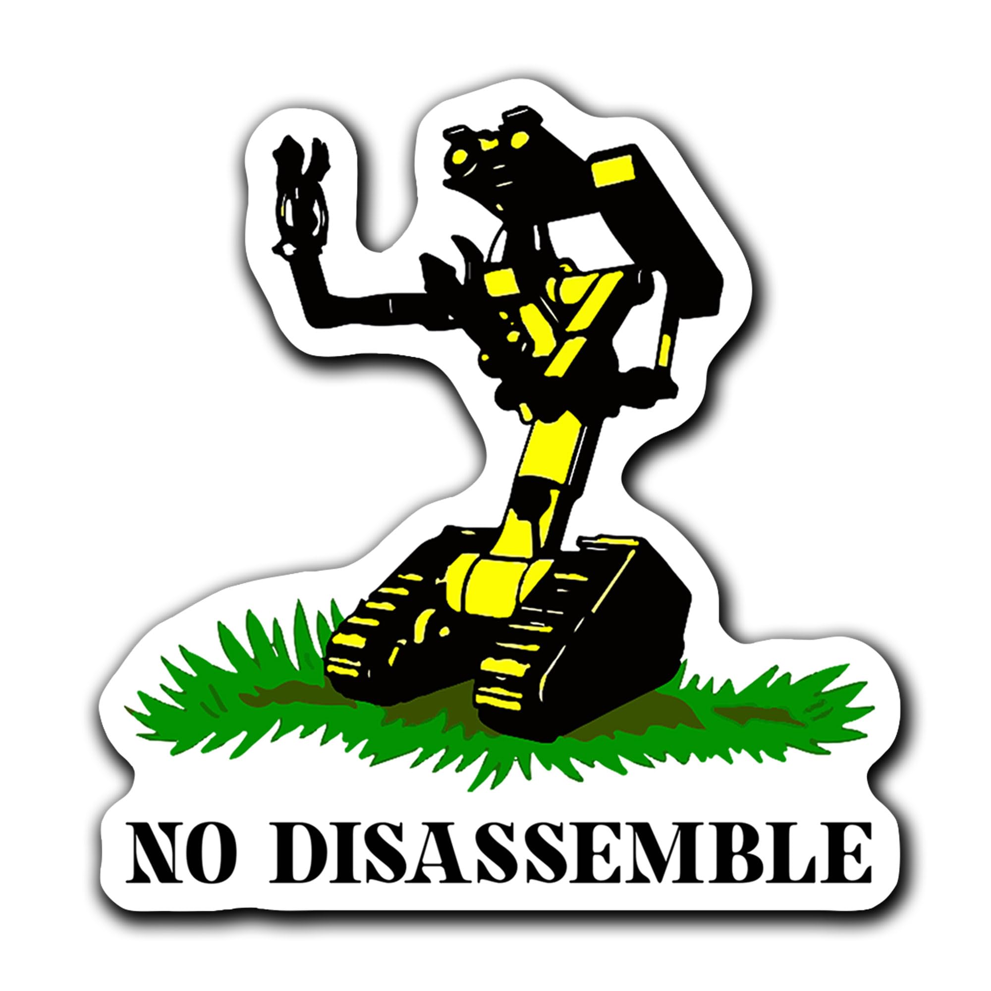 Amazon.com: (3Pcs) Short Circuit No Disassemble Retro Art Sticker 2 ...