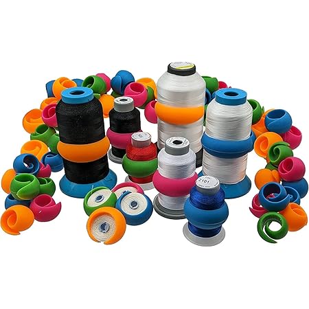 Amazon.com: Lot of 48 Embroidery/Sewing Machine Thread Spools Savers ...
