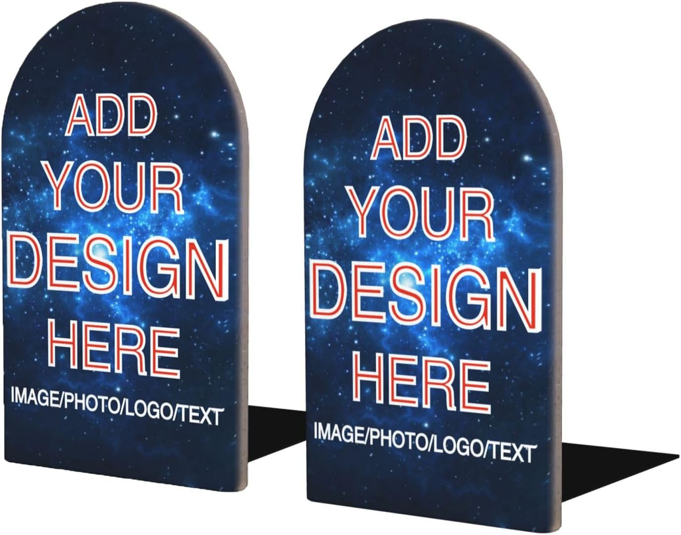 Amazon.com: Custom Wood Book Ends for Shelves Personalized Design ...