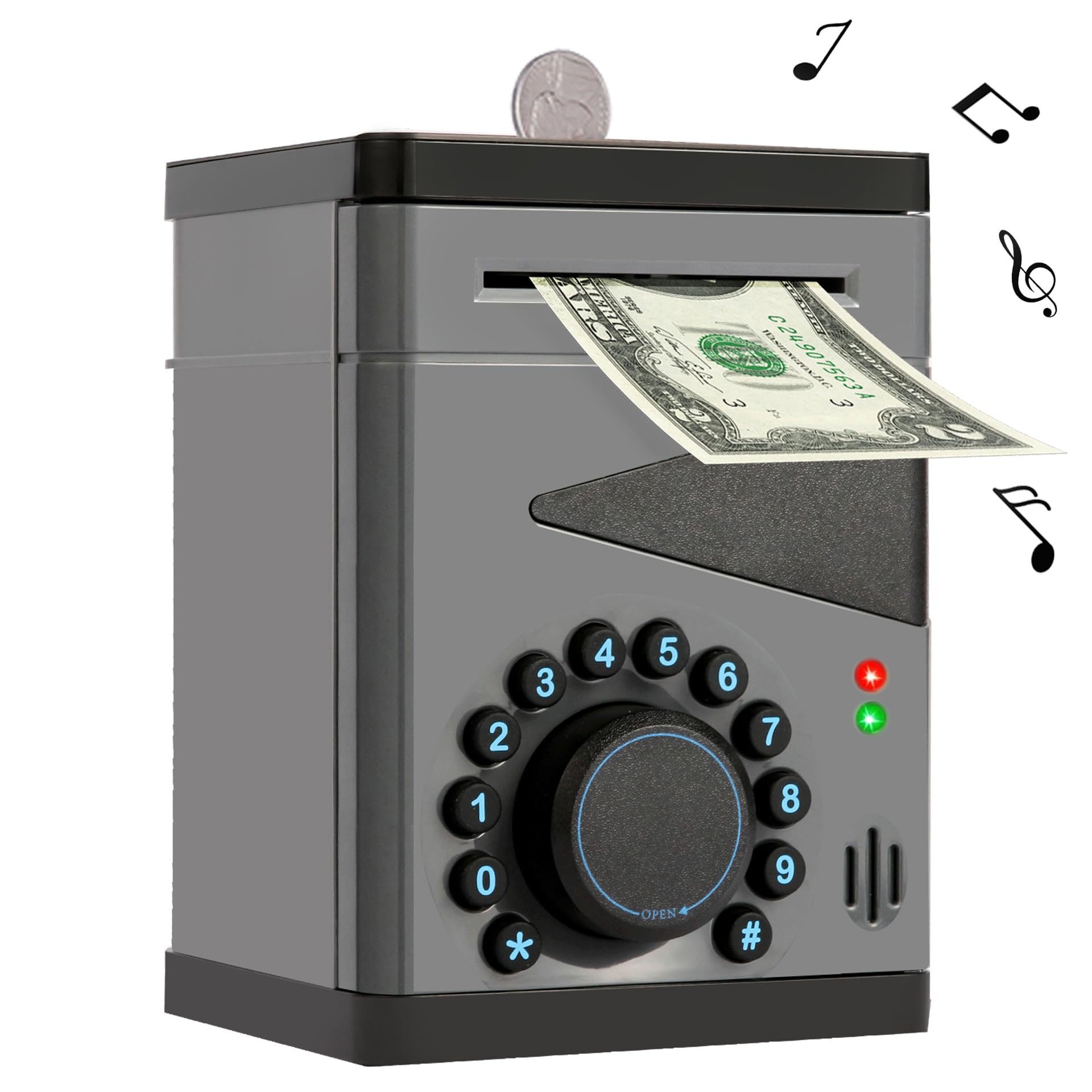 Amazon.com: Kids Piggy Bank for Boys, Safe for Kids with Code, Money ...