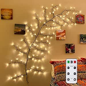 Amazon.com: SZMiNiLED Enchanted Willow Vine Lights with Remote, Christmas Decorations 144 LEDs ...