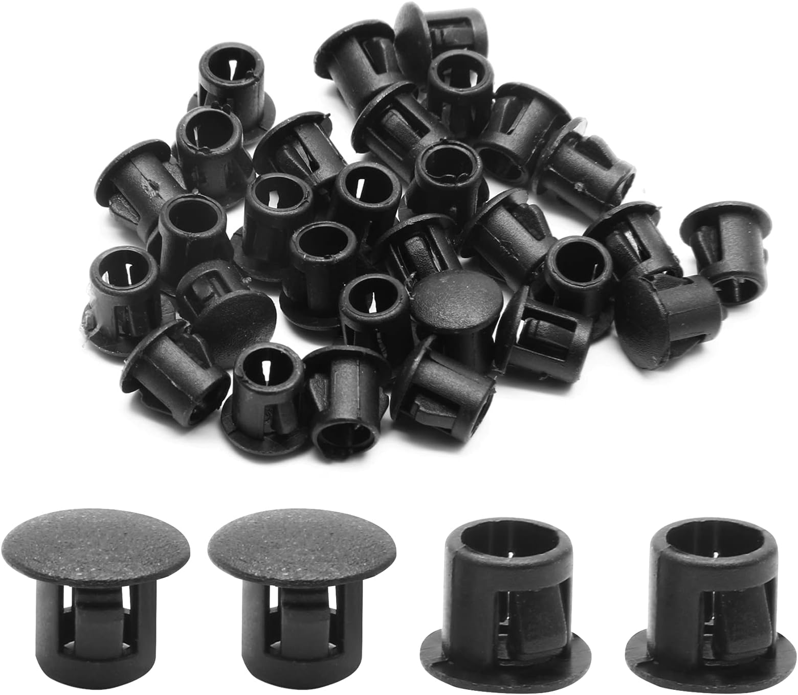 Amazon.com: Alamic Hole Plugs 1/4" Plastic Flush Type Hole Plugs for 5. ...