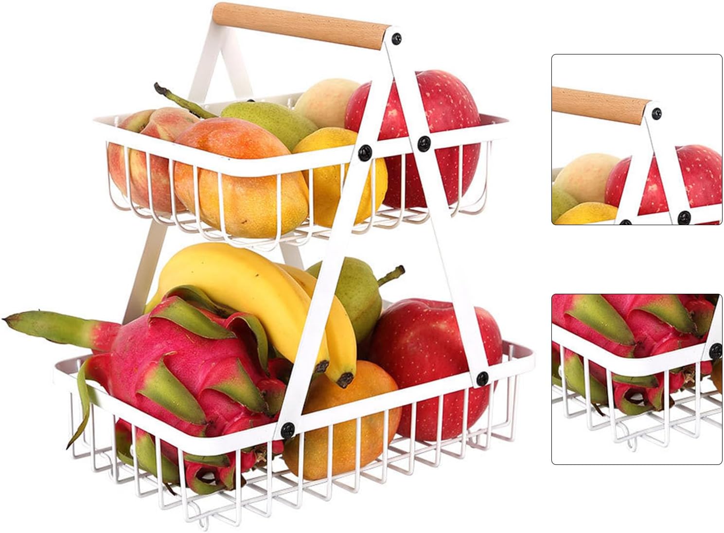 Amazon.com: 2 Tier Storage Racks, Handheld Shock Proof Two Tier Storage ...