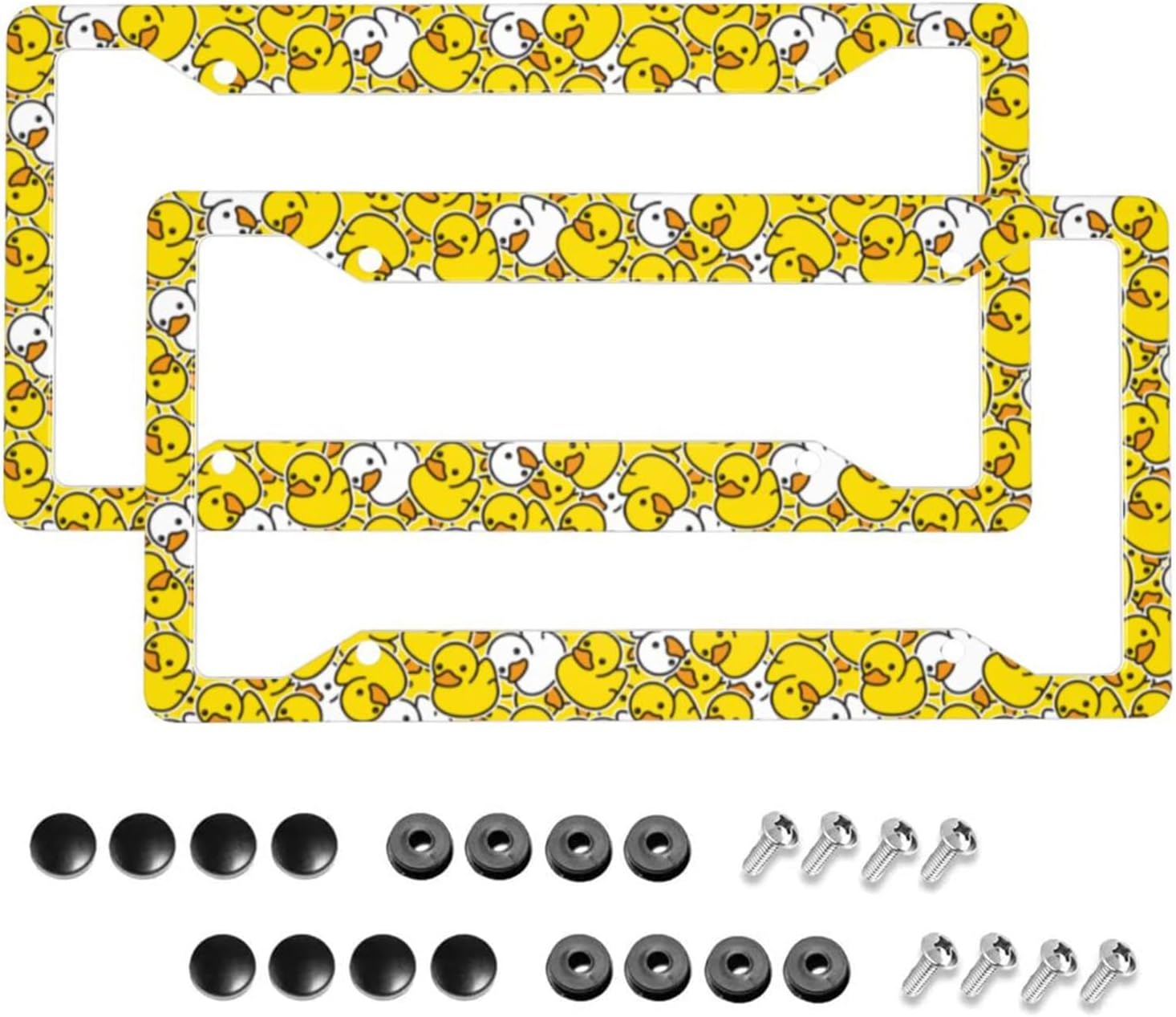 Amazon.com: Duck License Plate Frame 2 Packs, Car Accessories Aluminum ...
