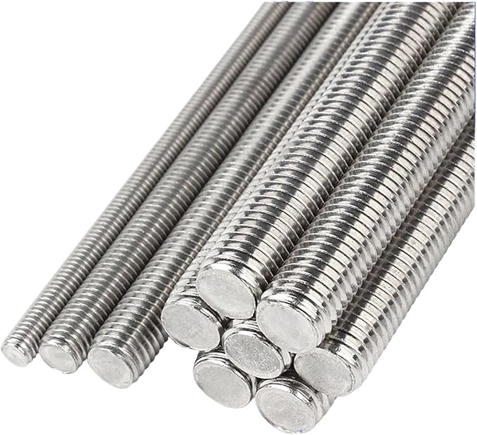 Tige filetée, tige entièrement filetée, M2 M2.5 M3 M4 DIN975 304 en ...