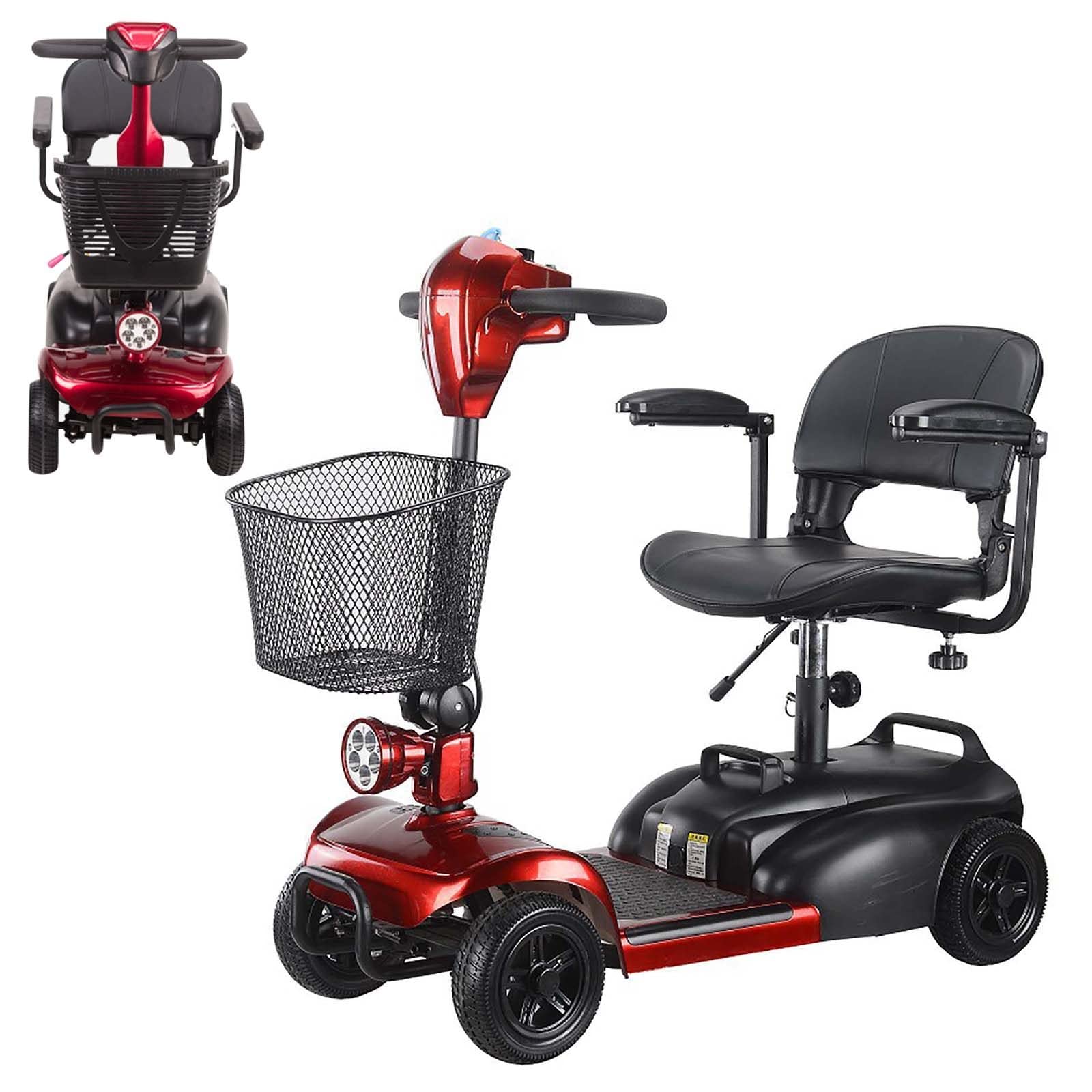 Buy Mobility Scooter Compact 4 Wheel Electric Scooters Power Wheelchair ...