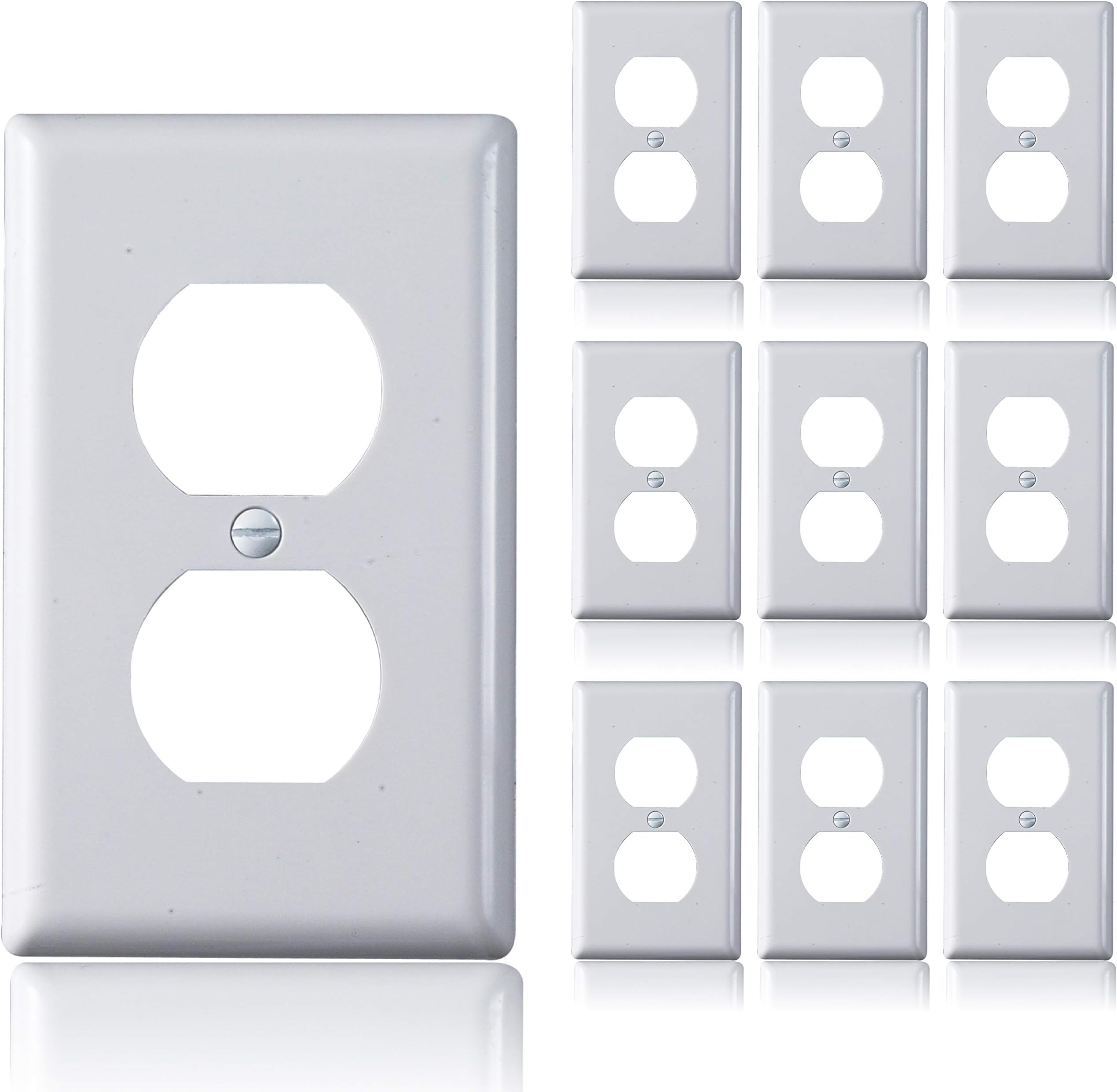 【UL Listed】Outlet Covers Wall Plates -Duplex Outlet Covers,1-Gang ...