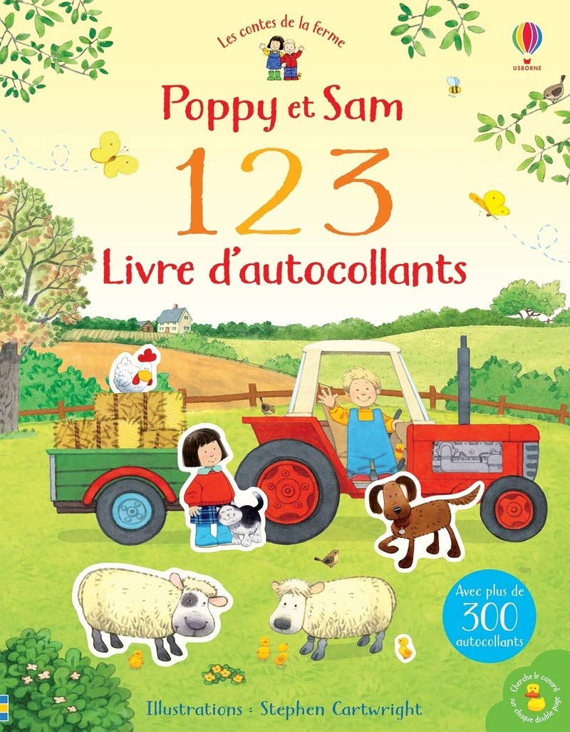 1 2 3 Livre d'autocollants - Poppy et Sam : Greenwell, Jessica ...