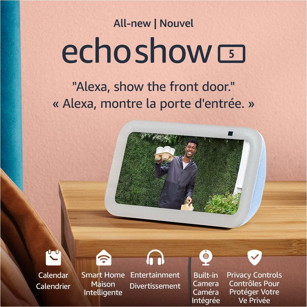 All-new Echo Show 5 (3rd Gen, 2023 release) | Smart display with deeper ...