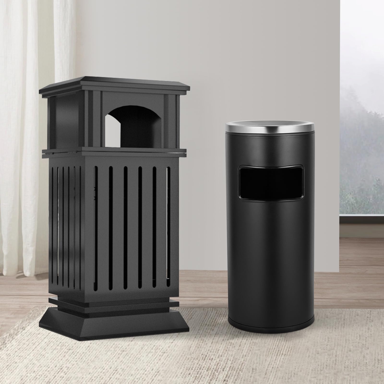 Amazon.com: BEAMNOVA 16 * 16 * 35.5 in Matte Black + 12.4 * 27 in ...