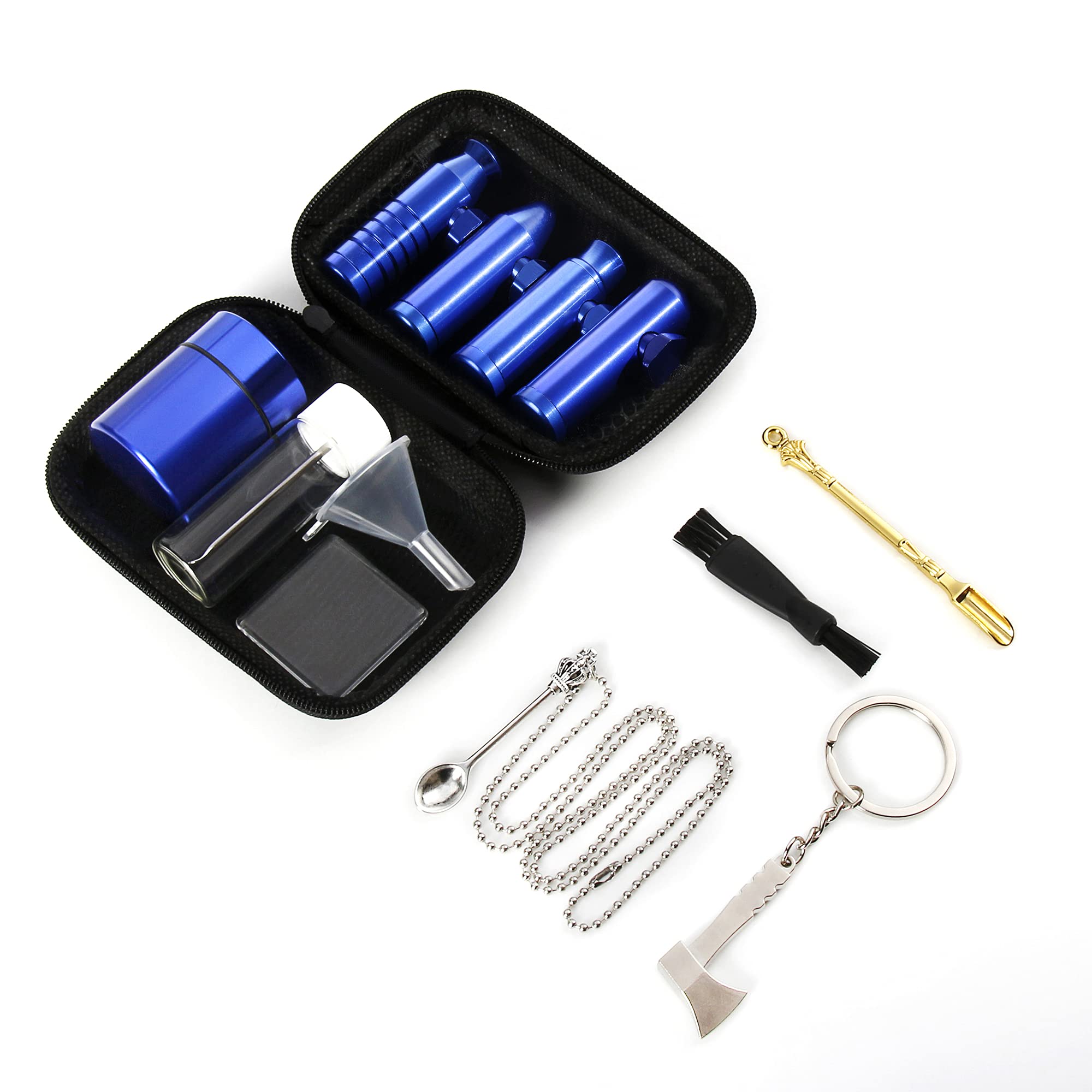 Buy The7boX Snuff Kit with Case Metal Snuff Spoon Small Funnel ...