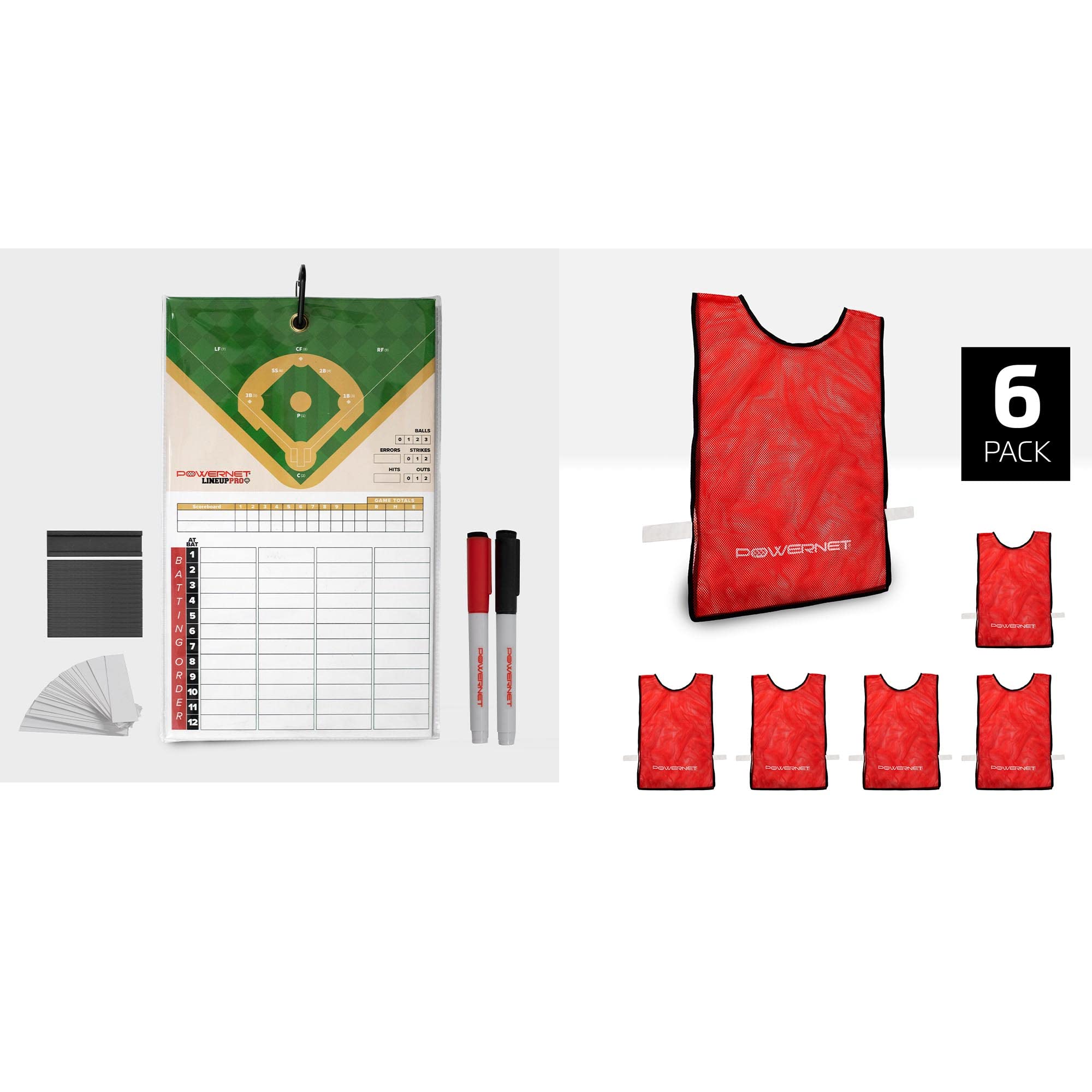 Amazon.com : PowerNet Magnetic Baseball Softball Lineup Coaching Board ...