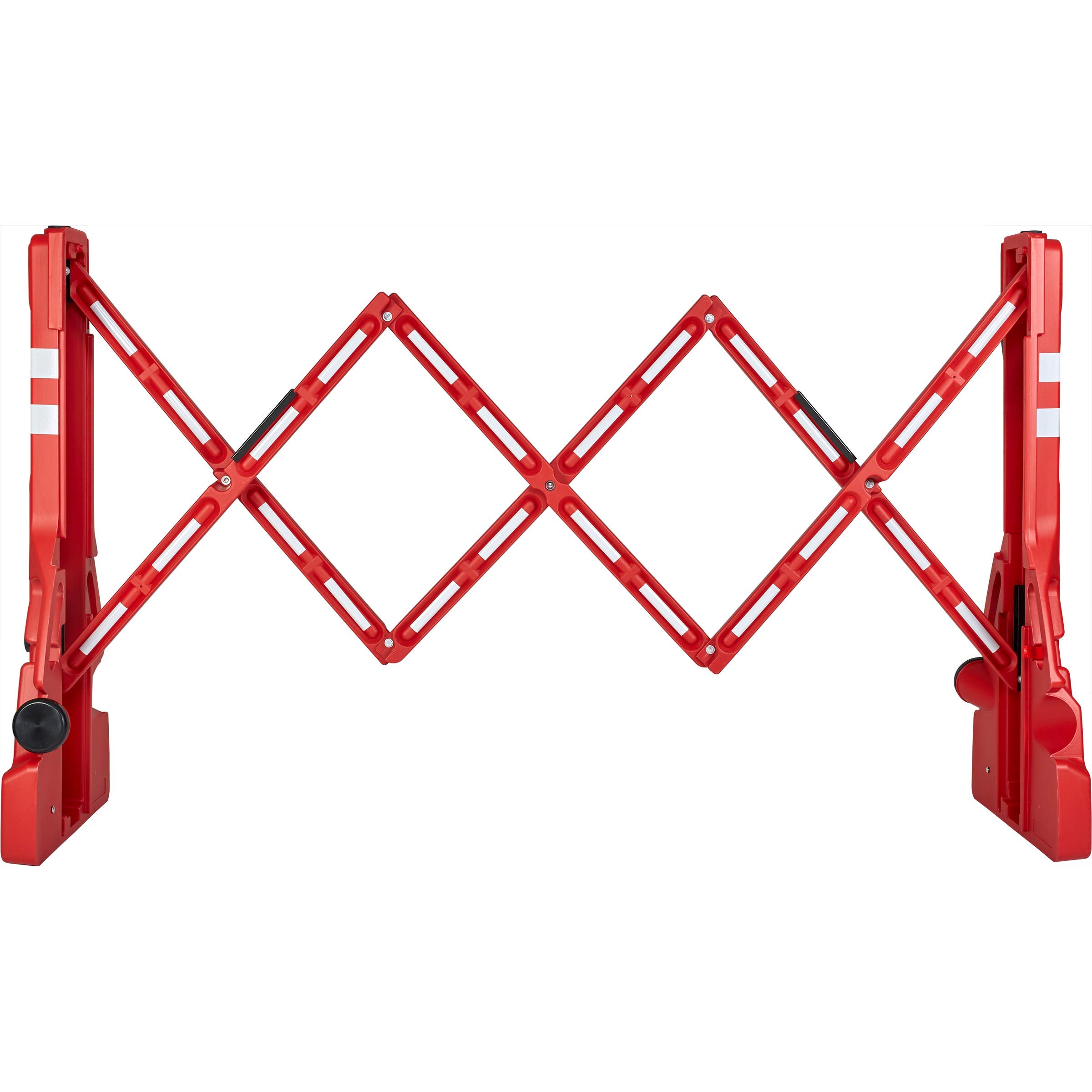 Concertina Safety Barrier - High Visibility Red/White Plastic - Expands ...