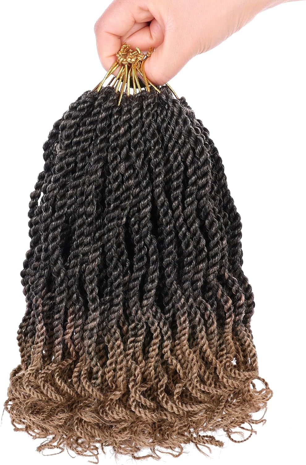 Mscat 8 Inch Wavy Senegalese Crochet Hair - 8 Packs Pre-Looped Passion ...