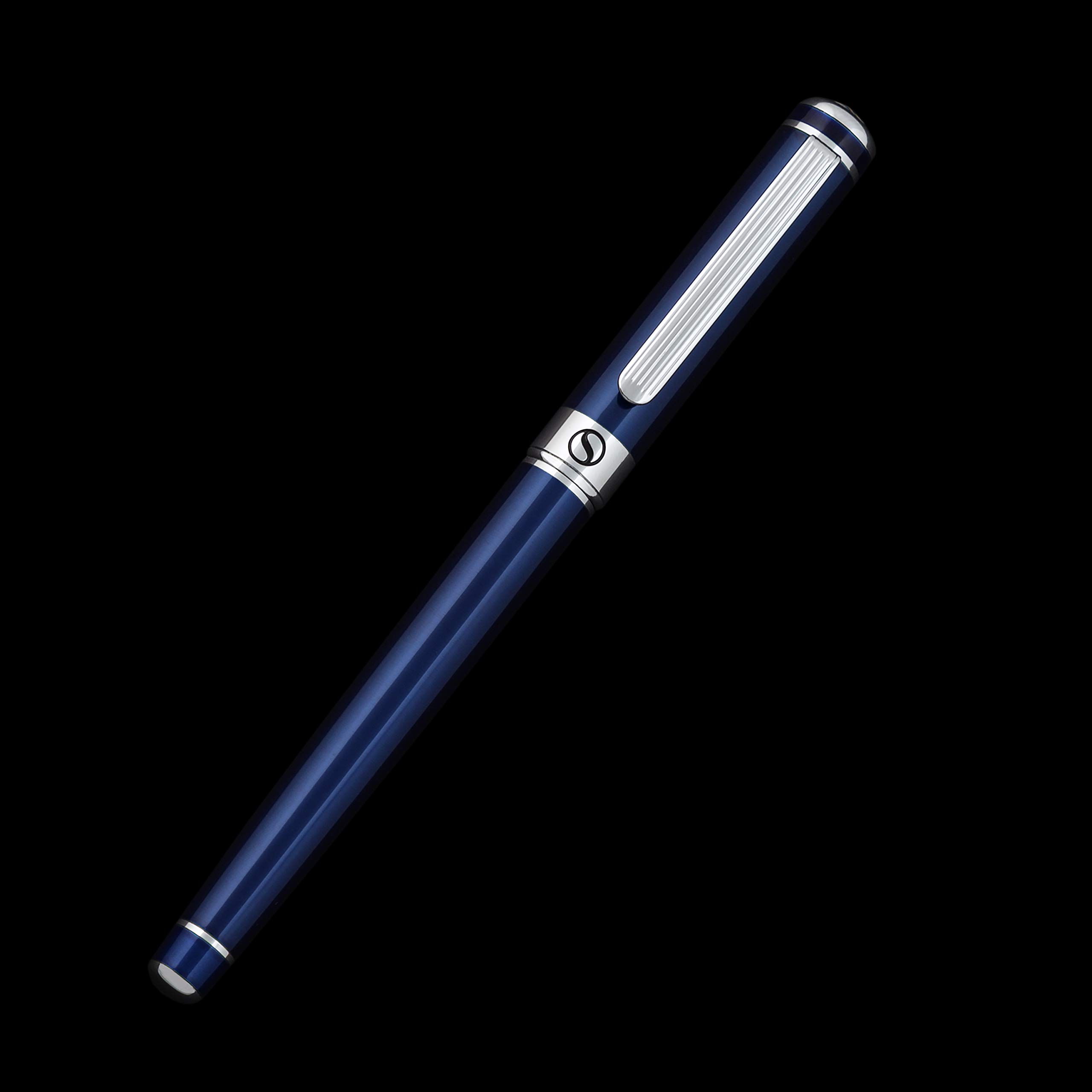 Snapklik.com : Scriveiner Midnight Blue Rollerball Pen - Stunning Blue ...