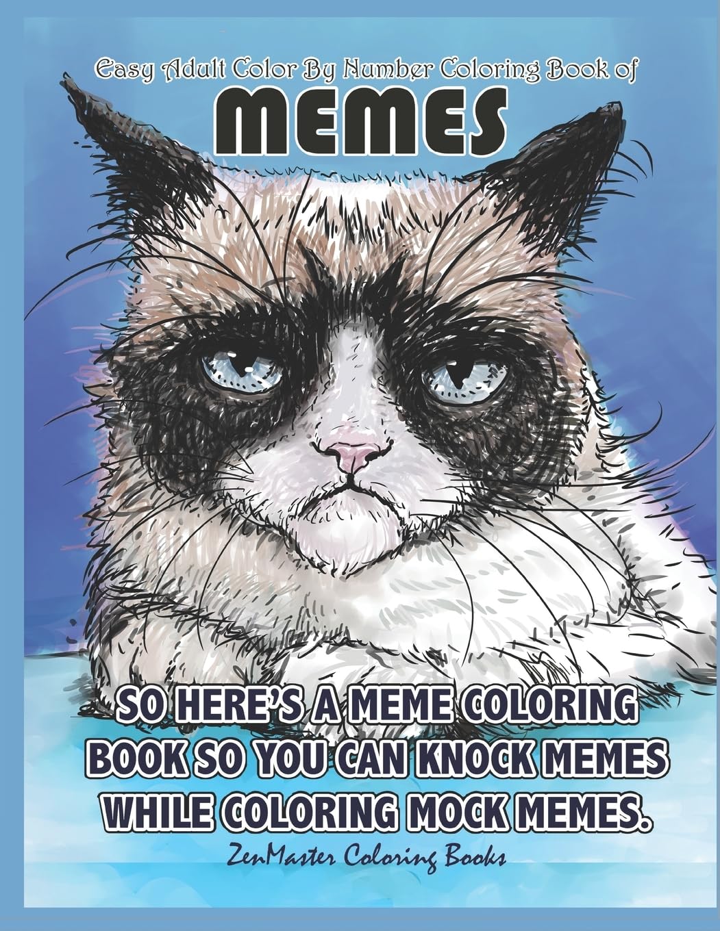 Amazon.com: Easy Adult Color By Numbers Coloring Book of Memes: A Memes ...