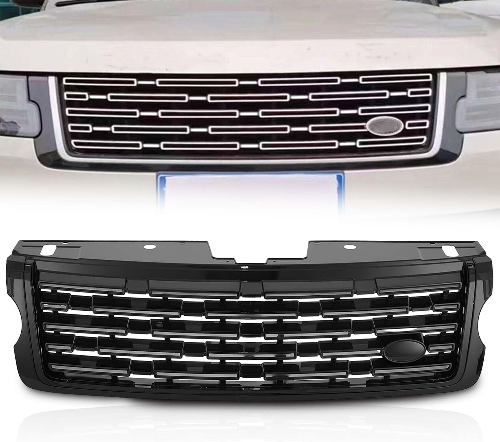 Amazon.com: ECOTRIC Front Upper Bumper Mesh Grille Grill Compatible ...