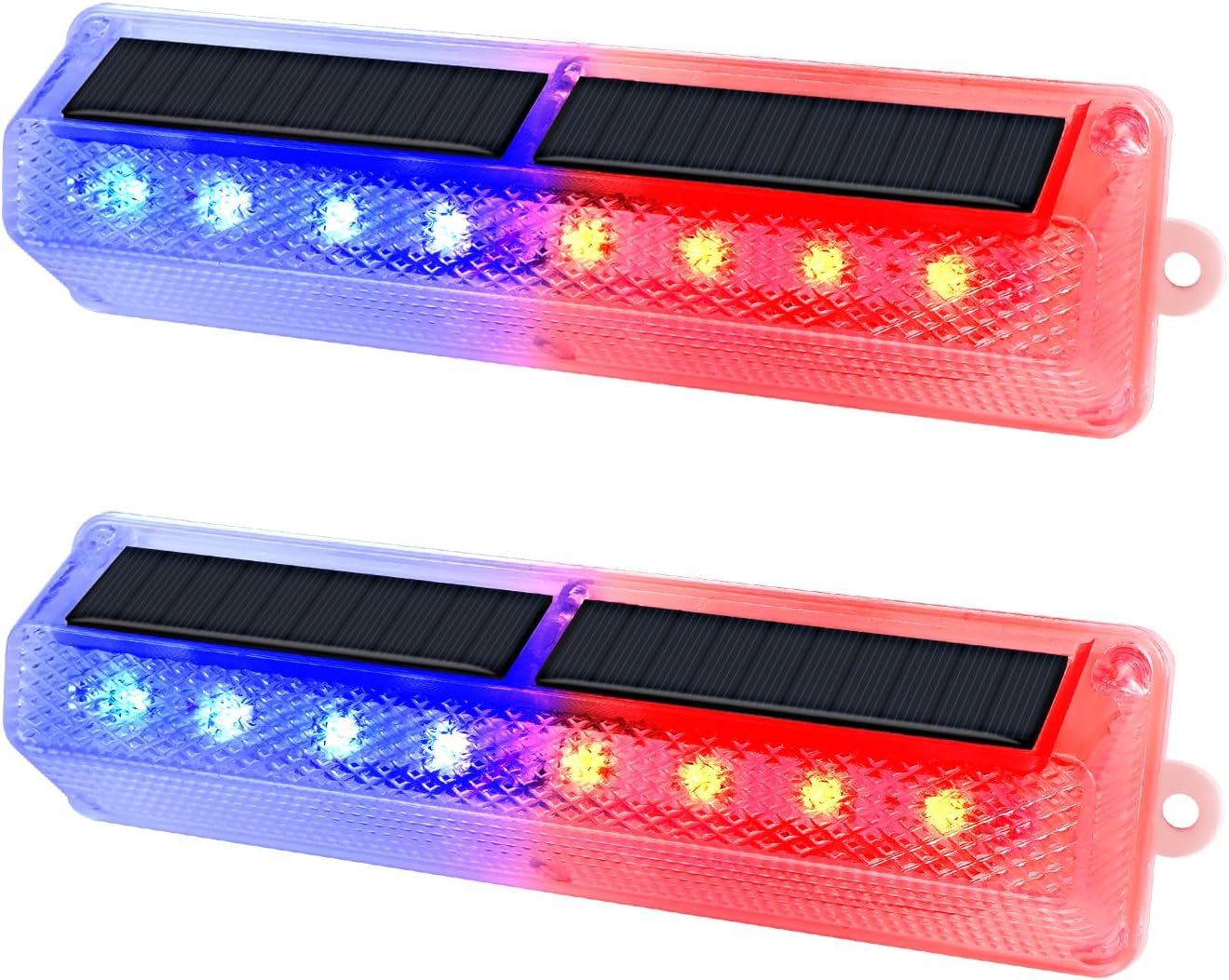 Amazon.com: Aolyty Solar Warning Light, Bright Red and Blue Light ...