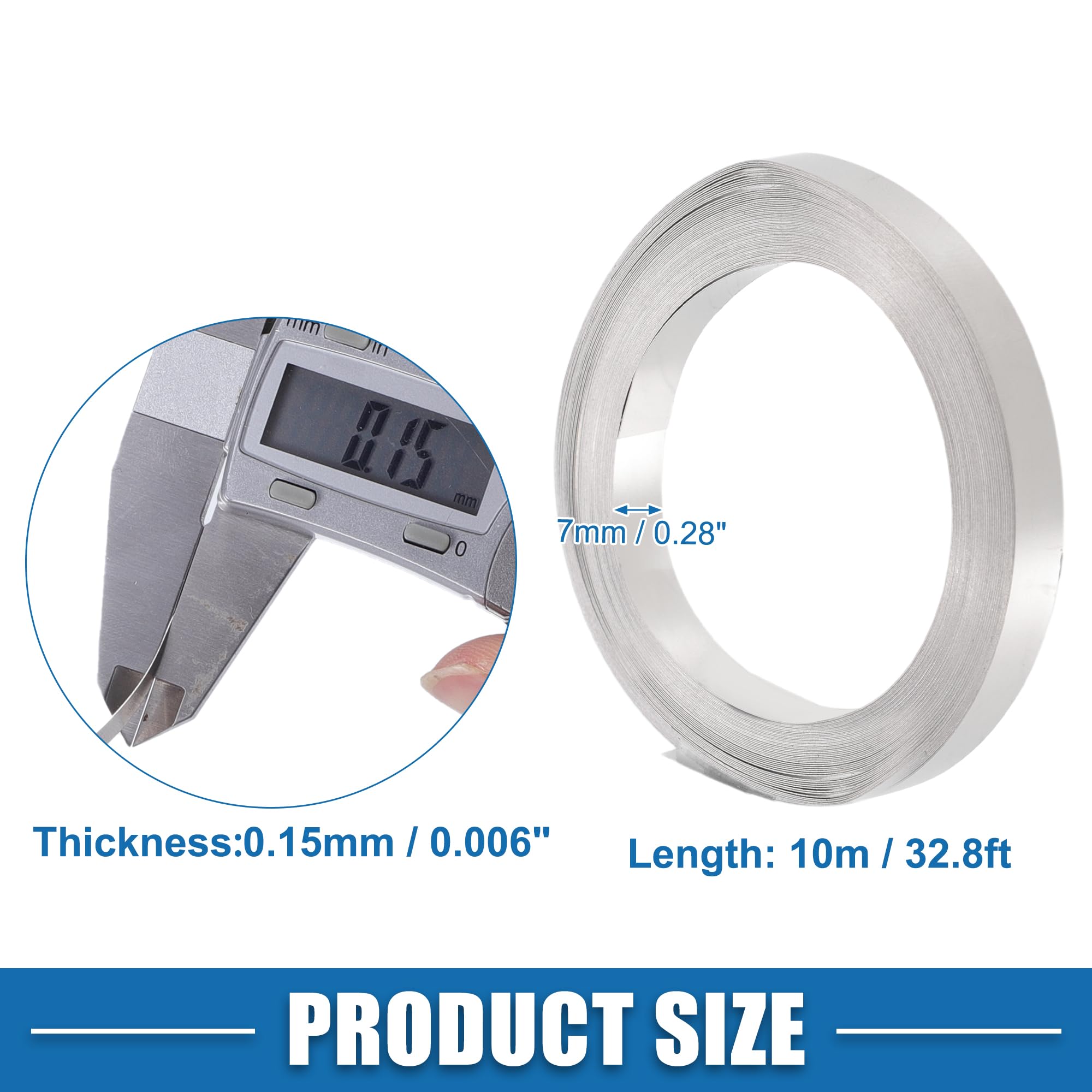 Zinc Anode Pure Nickel Strip Tape - 0.15x7mm For 18650 Battery Welding ...