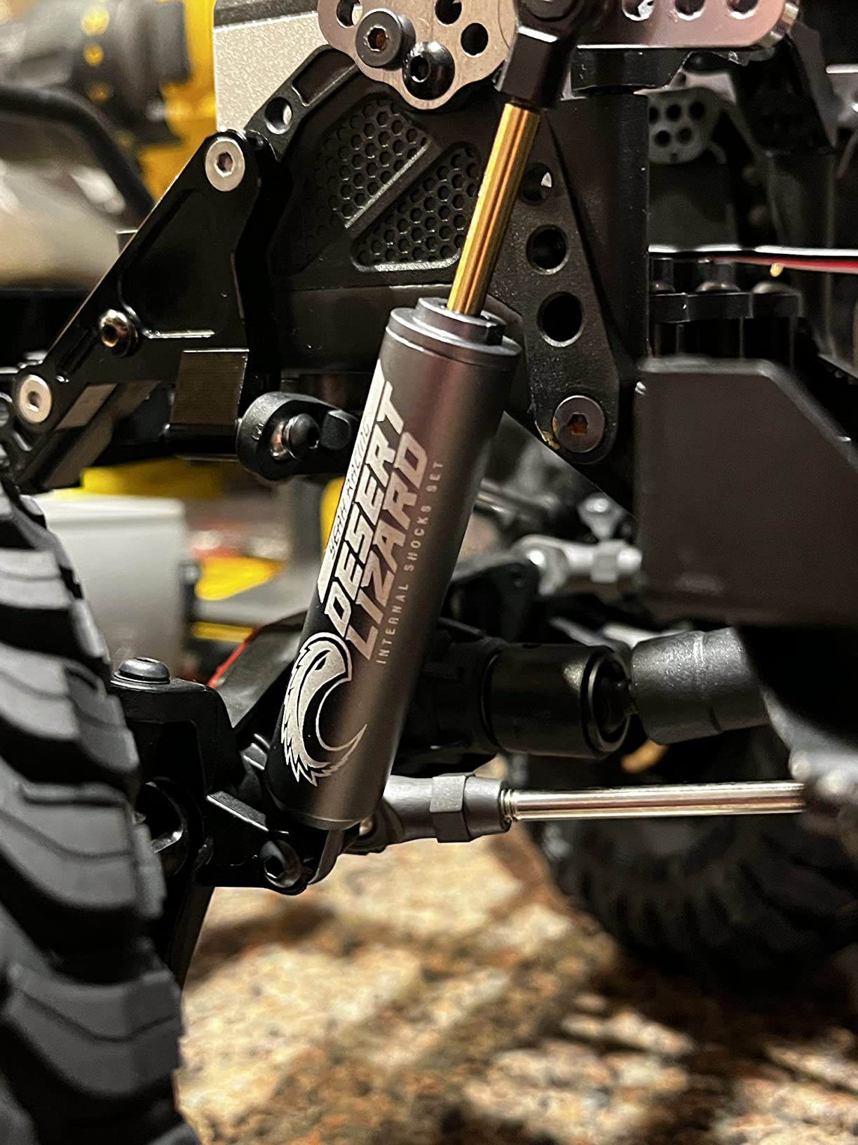 Amazon.com: Yeah Racing 100mm Desert Lizard Two Stage Internal Shock ...