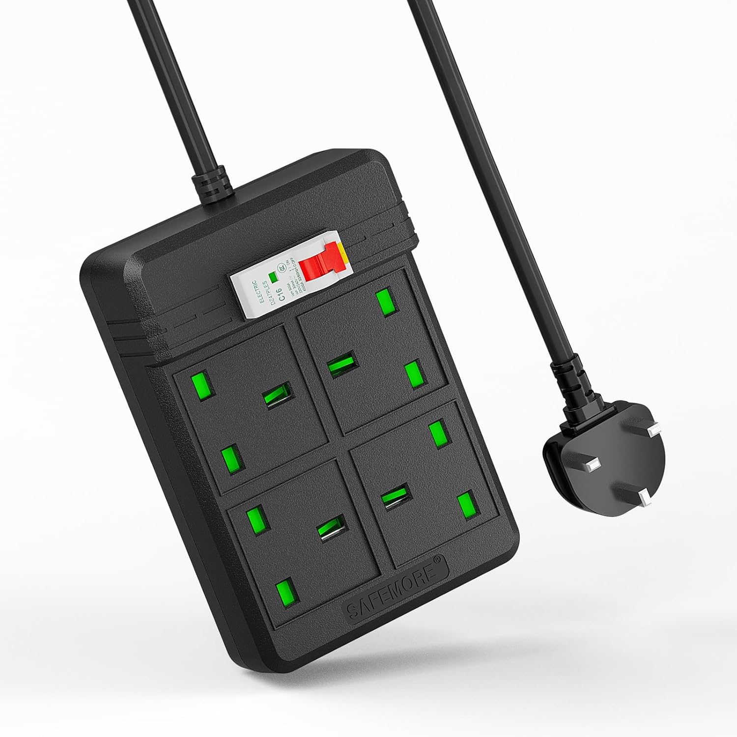 SAFEMORE RCD Extension Lead with 30mA Miniature Circuit Breakers(MCB ...