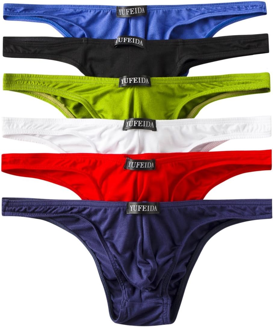 Men's Modal Comfortable G-string Thongs Sexy Low Rise Bikini Briefs ...