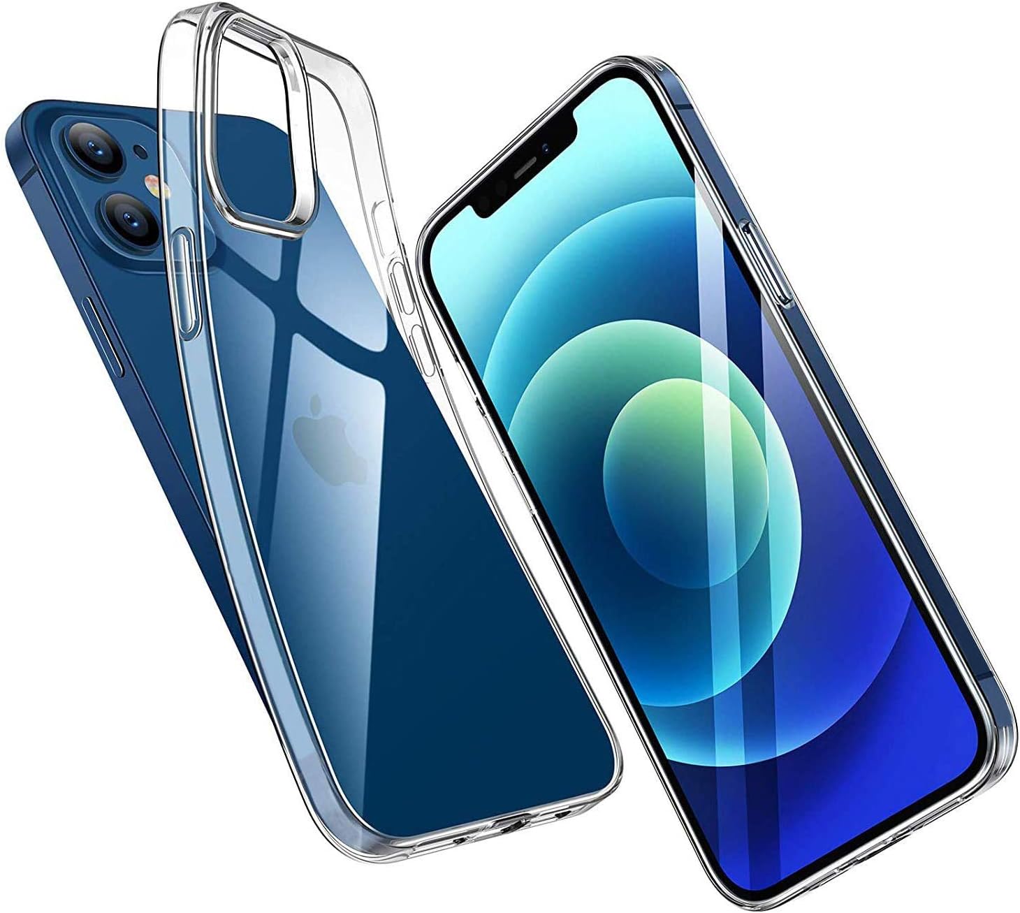 JGD PRODUCTS for iPhone 12 Premium Transparent Soft Silicon Crystal ...