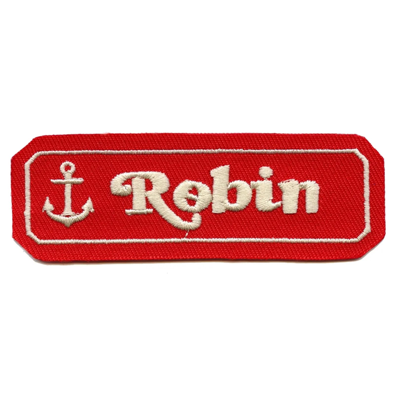 Amazon.com: Scoops Ahoy Robin Name Tag Patch Ice Cream Parlor Iron On ...