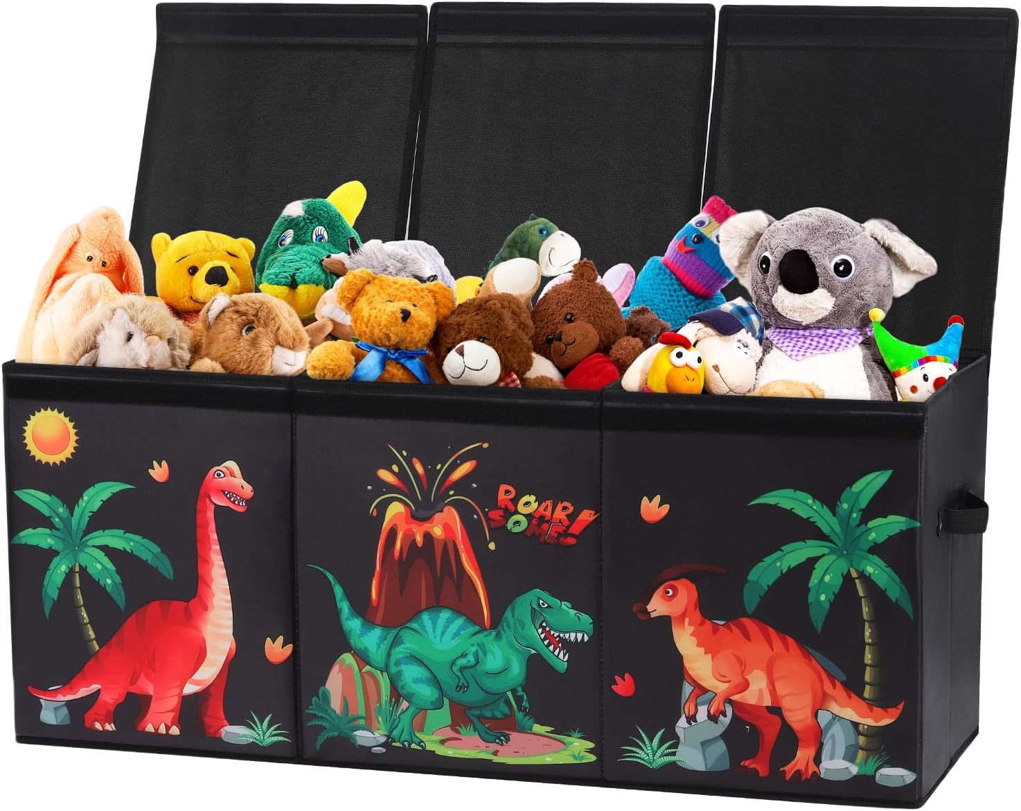 Dinosaur Extra Large Kids Toy Storage Box with Lid,Foldable Oxford Toy ...