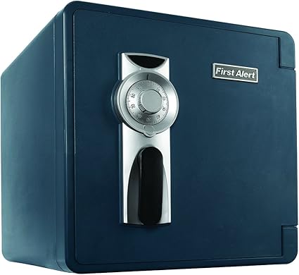 First Alert 2092F Waterproof and Fire-Resistant Combination Safe, 1.3 ...