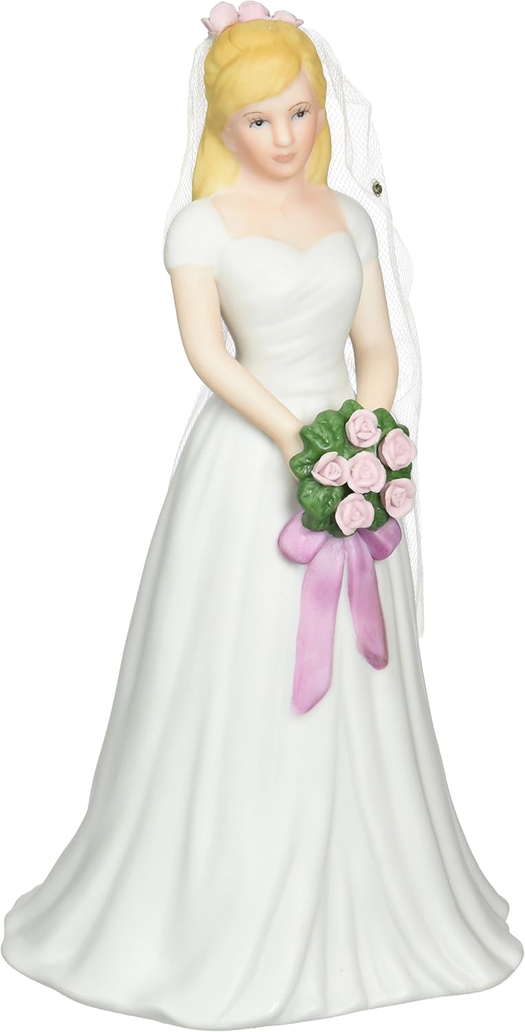 Amazon.com: Enesco Growing Up Girls Blonde Bride Figurine, 7.5-Inch ...