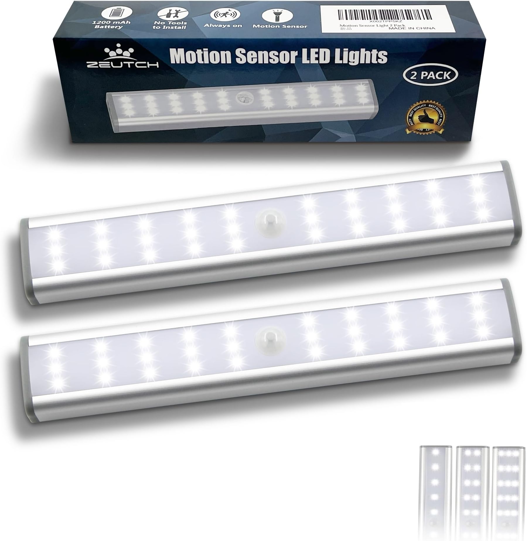 Homelife LED Bars Motion Sensor Lights, 30-LED Wireless Under Cabinet ...