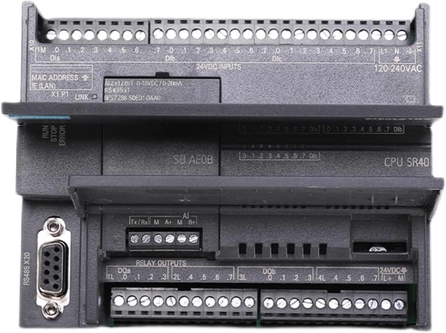 Amazon.com: CPUSR40/20/60 PLC,S7-200 SM-Art CPU SR40 SR20 ST40 CPUST20 Programmable Logic ...