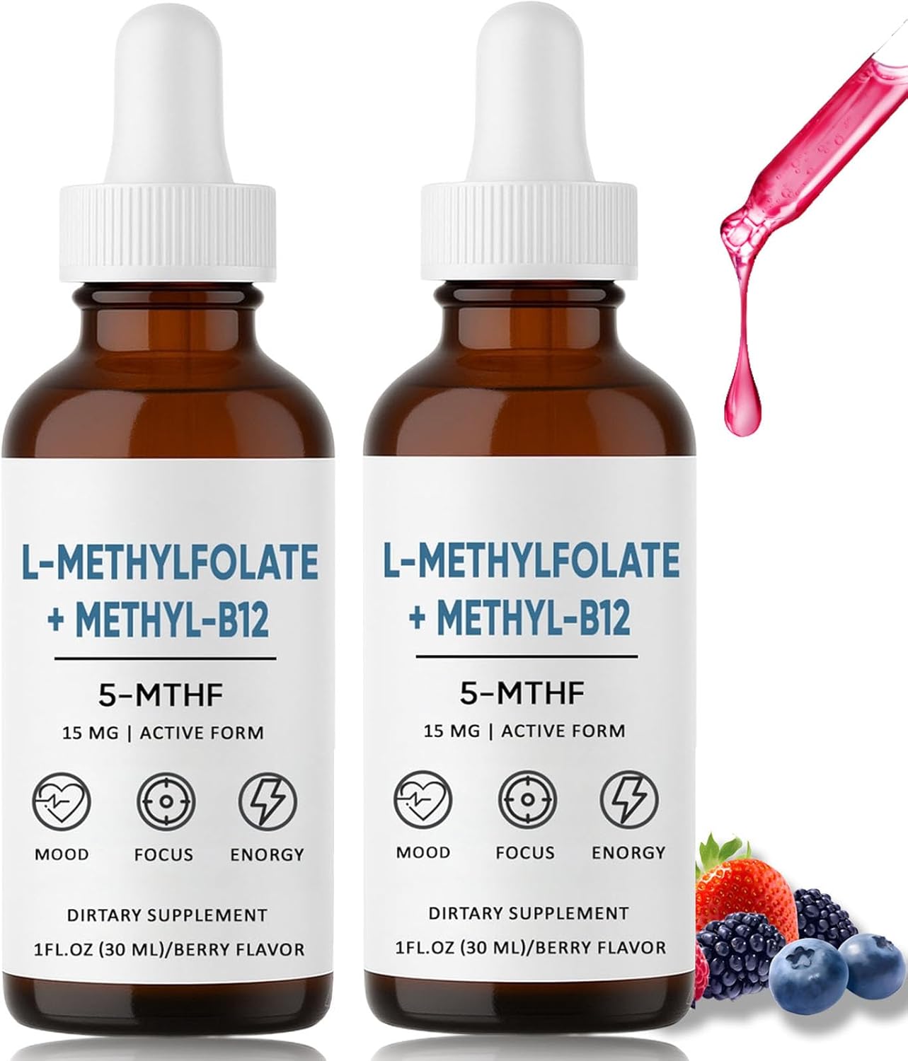 Amazon.com: Nichalous Pure Methylfolate, 15mg L-Methylfolate + Methyl ...