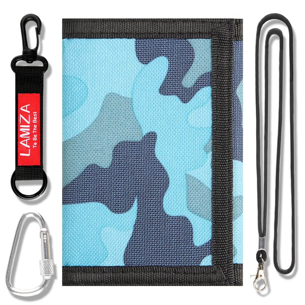Amazon.com: Kids Wallet for Boys Girls Teens Trifold, Canvas Toddler ...