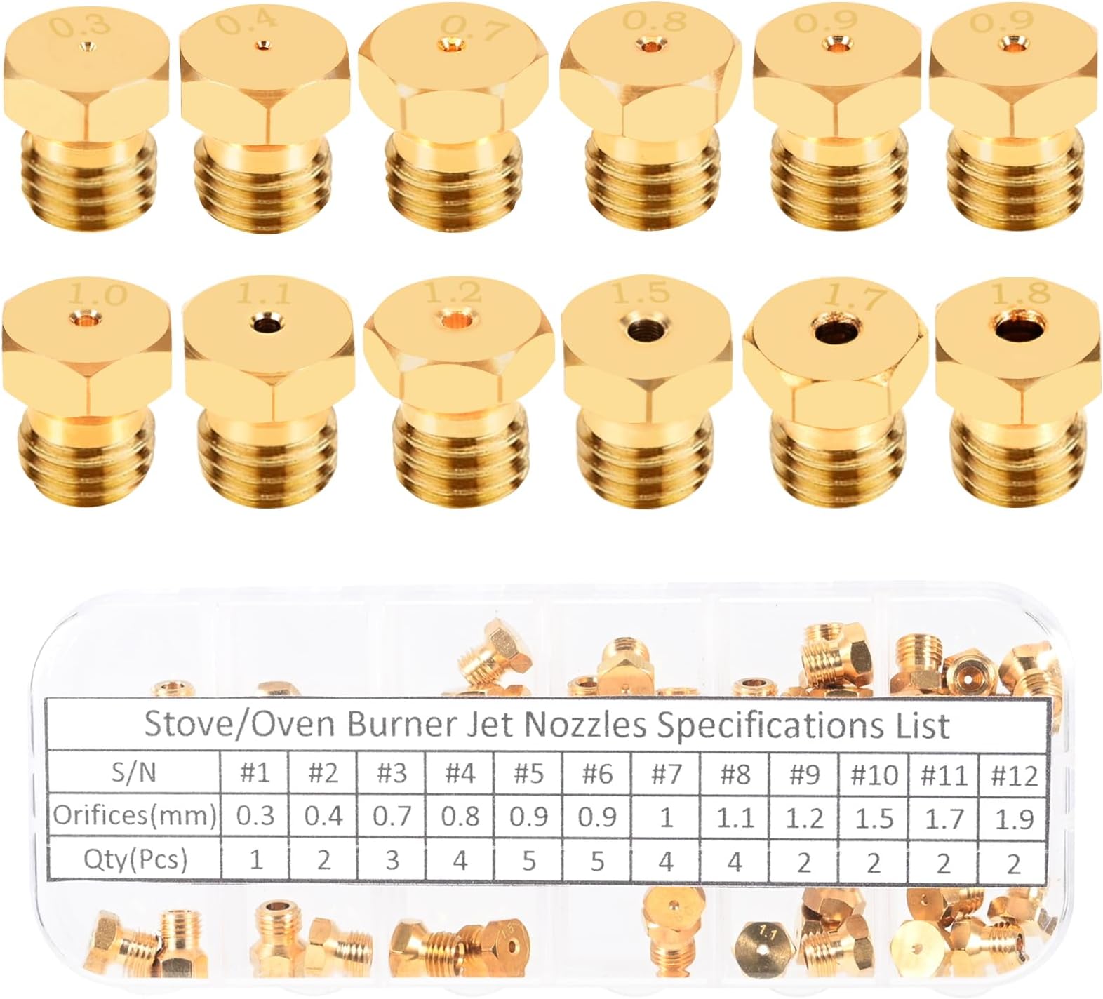 Amazon.com : SURIEEN Range Stove Oven Orifice Conversion Kit, Natural ...