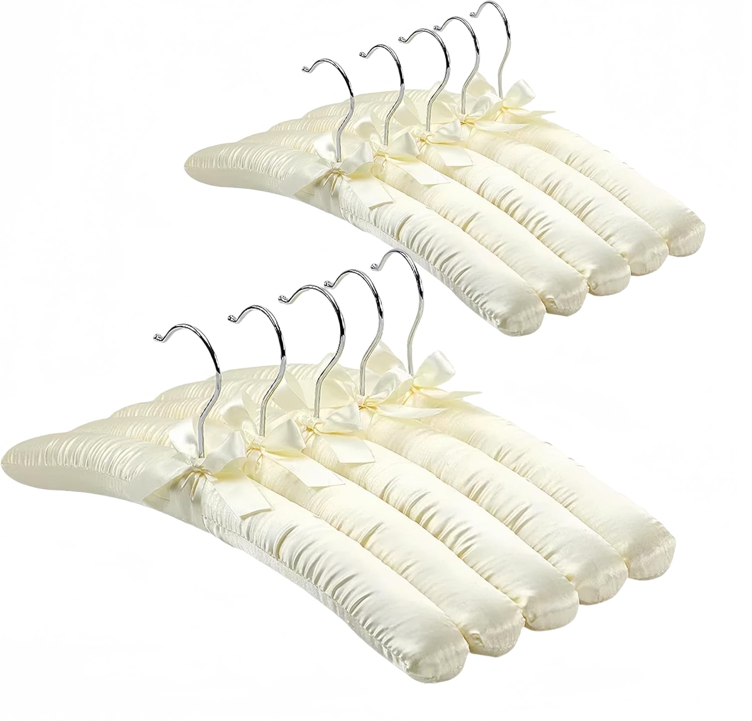 Amazon.com: Padded Hangers for Women Clothing Satin Hangers Non Slip ...